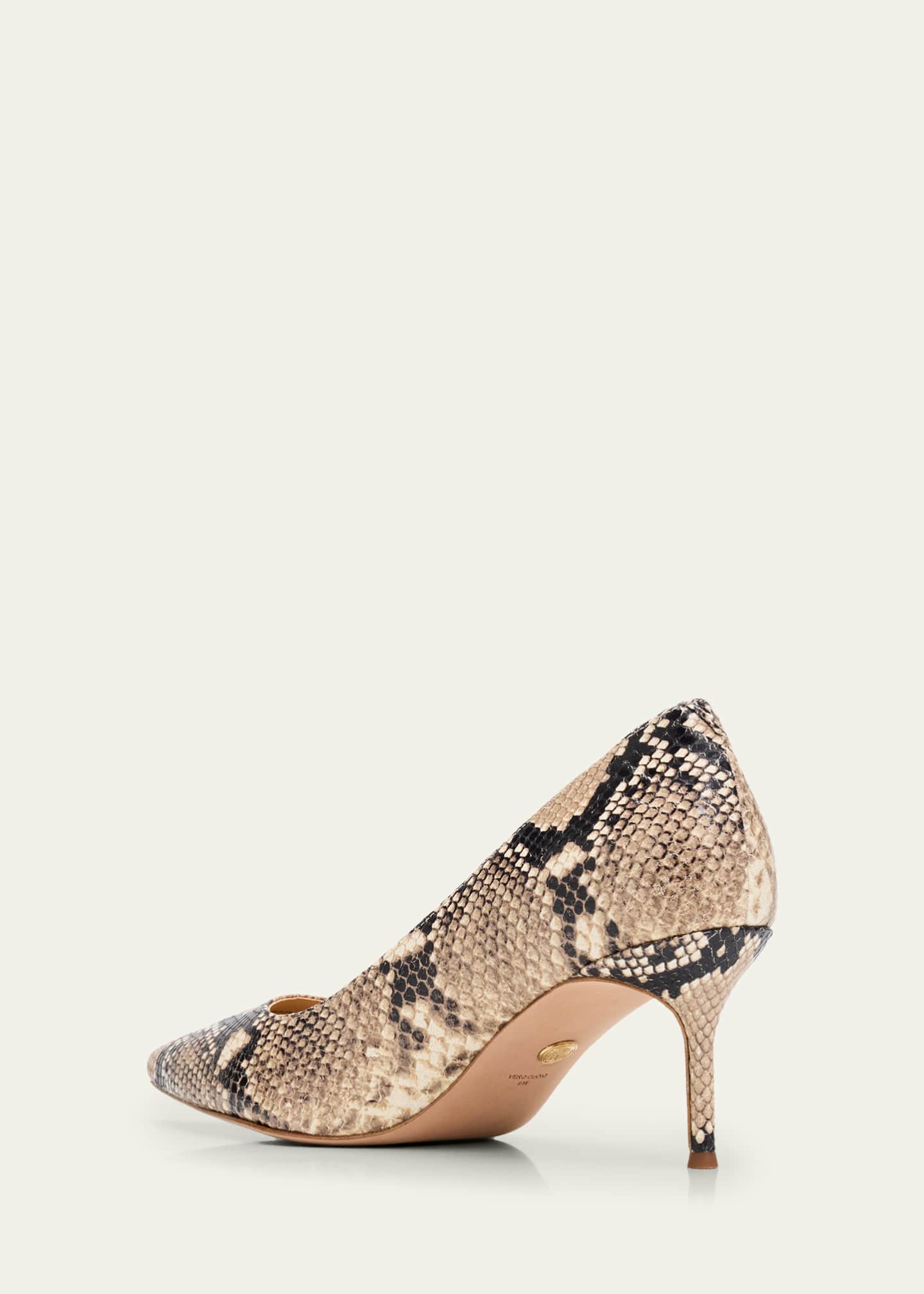 Veronica Beard Rita Snake-Embossed Leather Pointed-Toe Pumps - Bergdorf ...