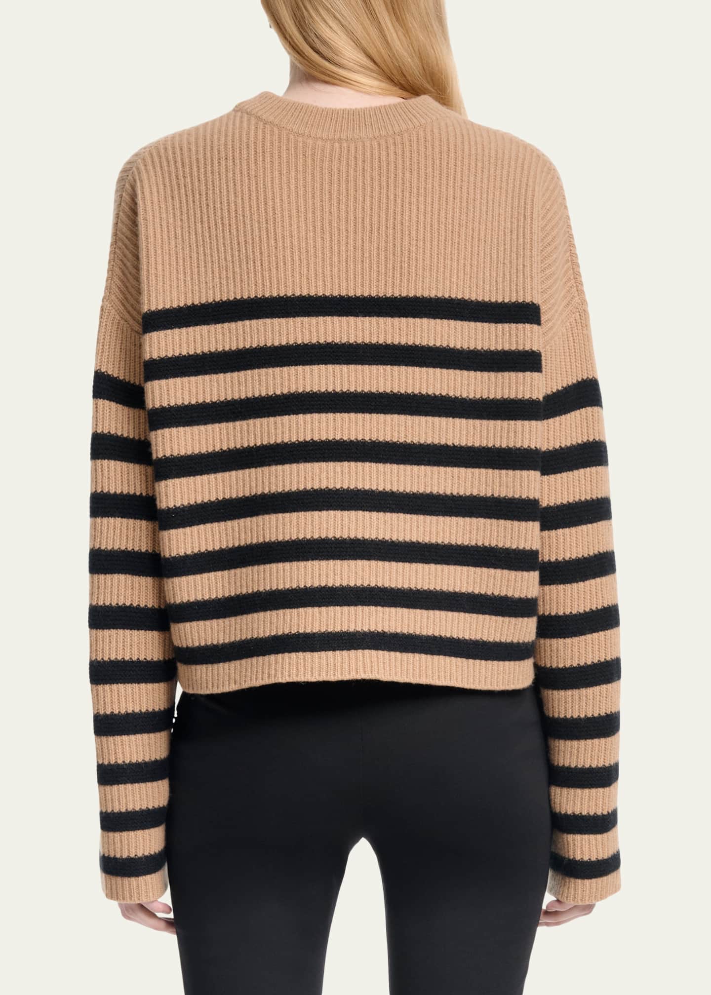 Altuzarra Tate Striped Wool-Cashmere Crewneck Sweater - Bergdorf Goodman