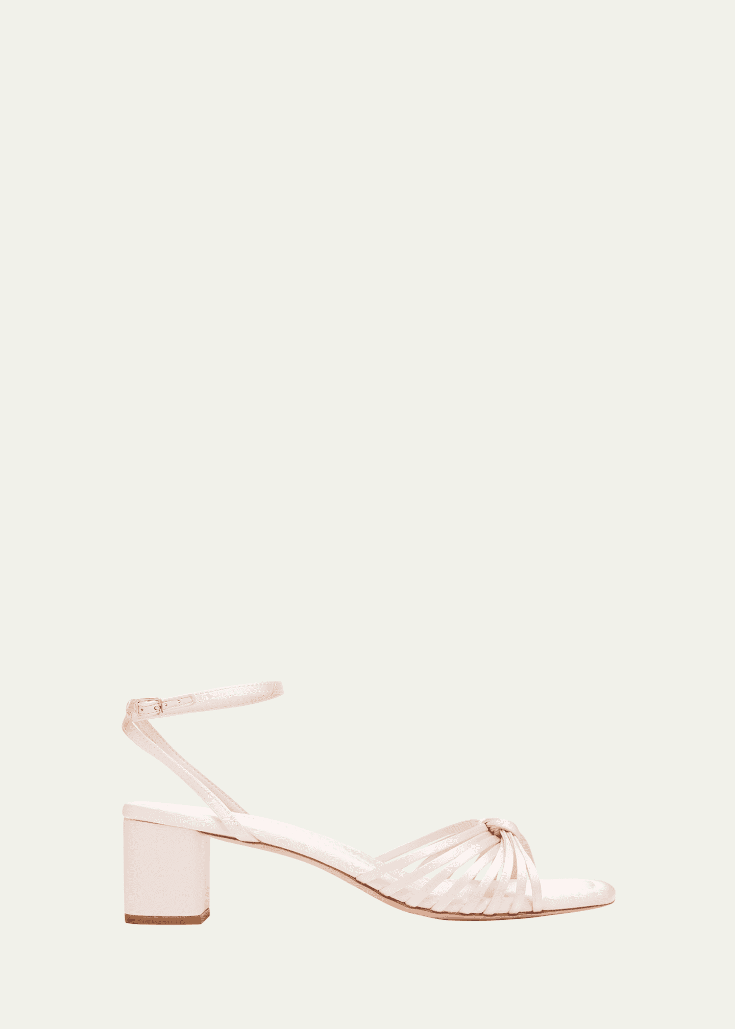 Loeffler Randall 50mm Knotted Strappy Satin Sandals - Bergdorf Goodman
