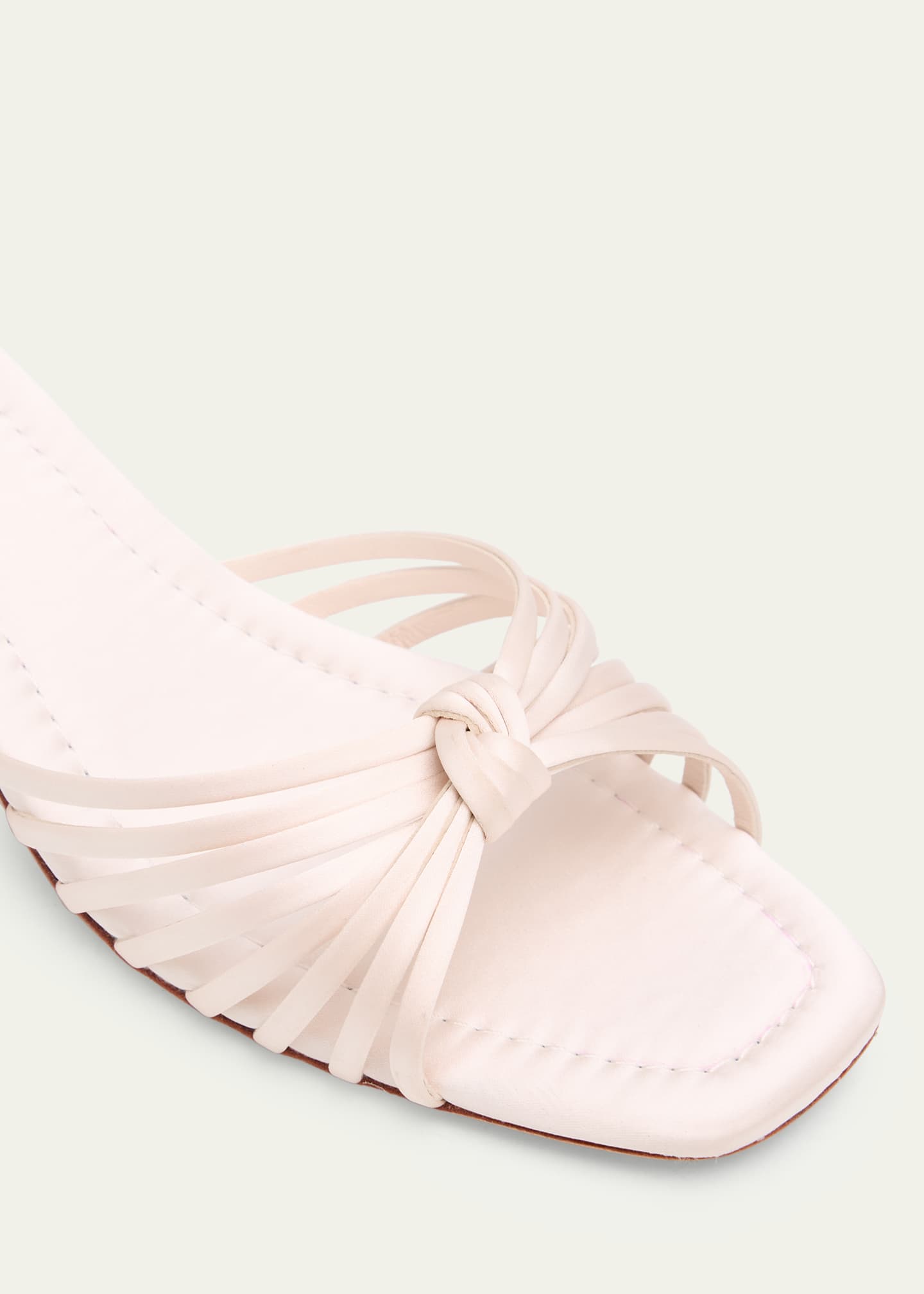 Loeffler Randall 50mm Knotted Strappy Satin Sandals - Bergdorf Goodman