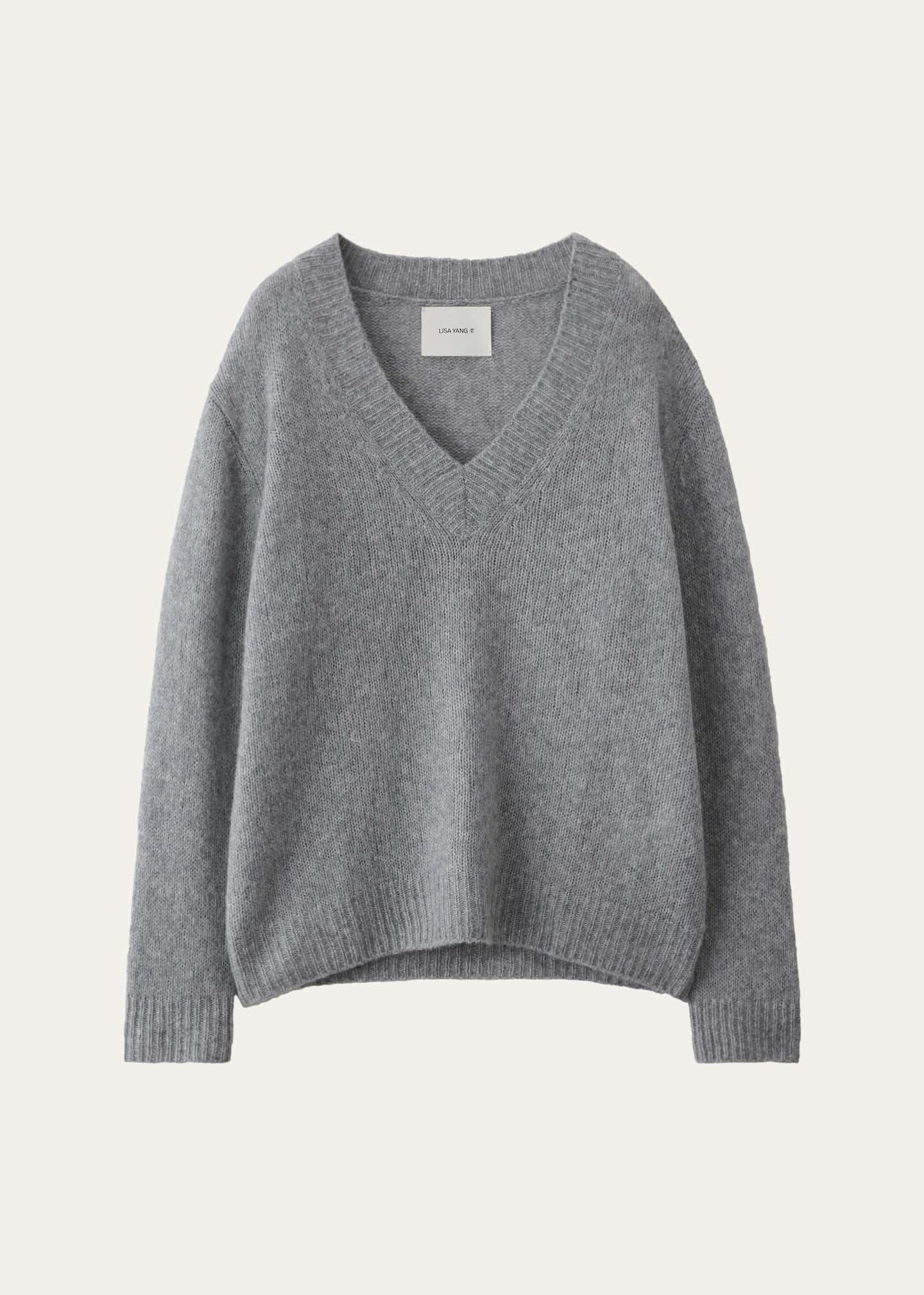 Lisa Yang Leona V-Neck Cashmere Sweater - Bergdorf Goodman