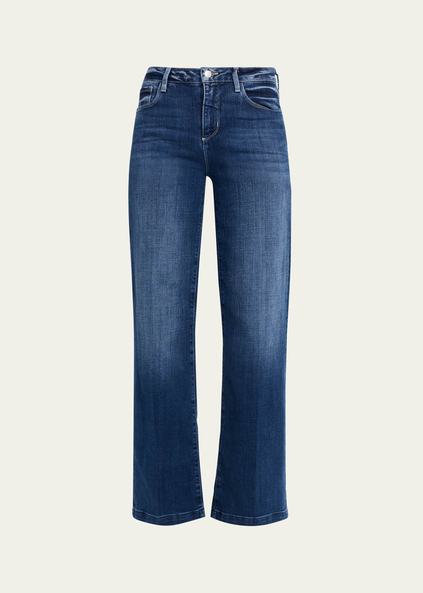 L'Agence Scottie Wide-Leg Jeans - Bergdorf Goodman