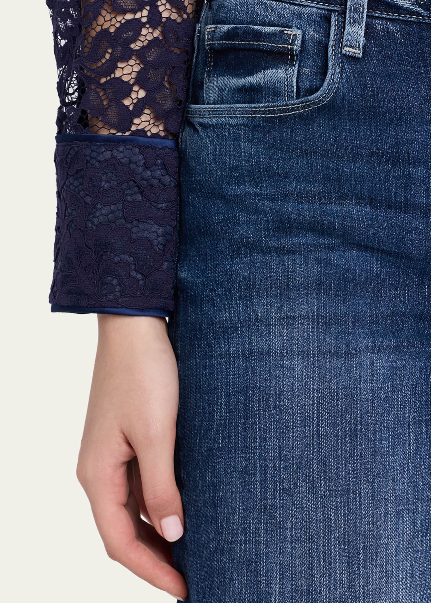 L'Agence Scottie Wide-Leg Jeans - Bergdorf Goodman