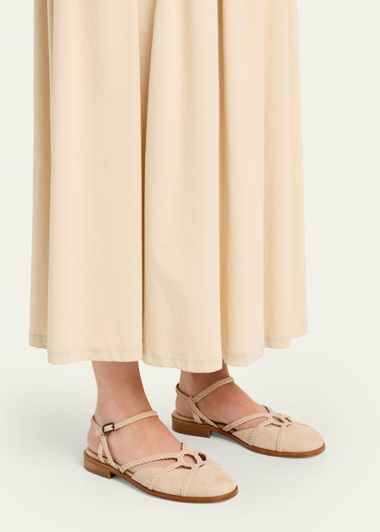 HEREU Ranya Braided Suede Sandals - Bergdorf Goodman