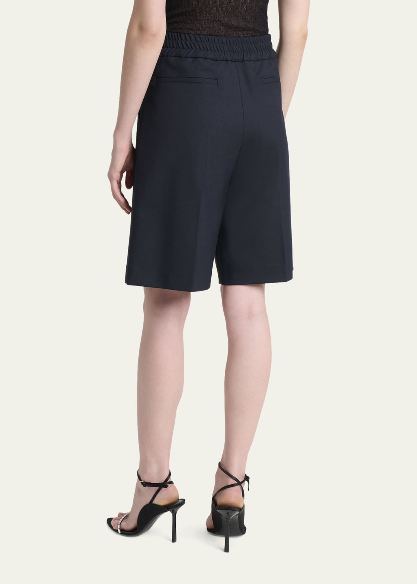 Victoria Beckham Pleated Tailored Bermuda Shorts - Bergdorf Goodman