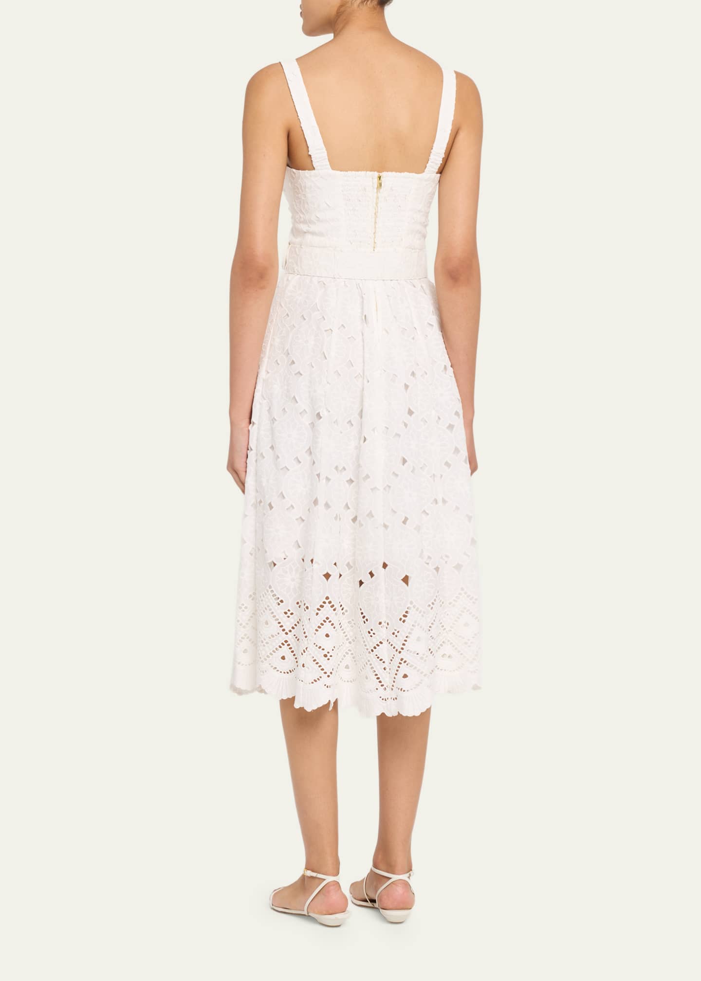 Cara Cara Calypso Embroidered A-Line Midi Dress - Bergdorf Goodman