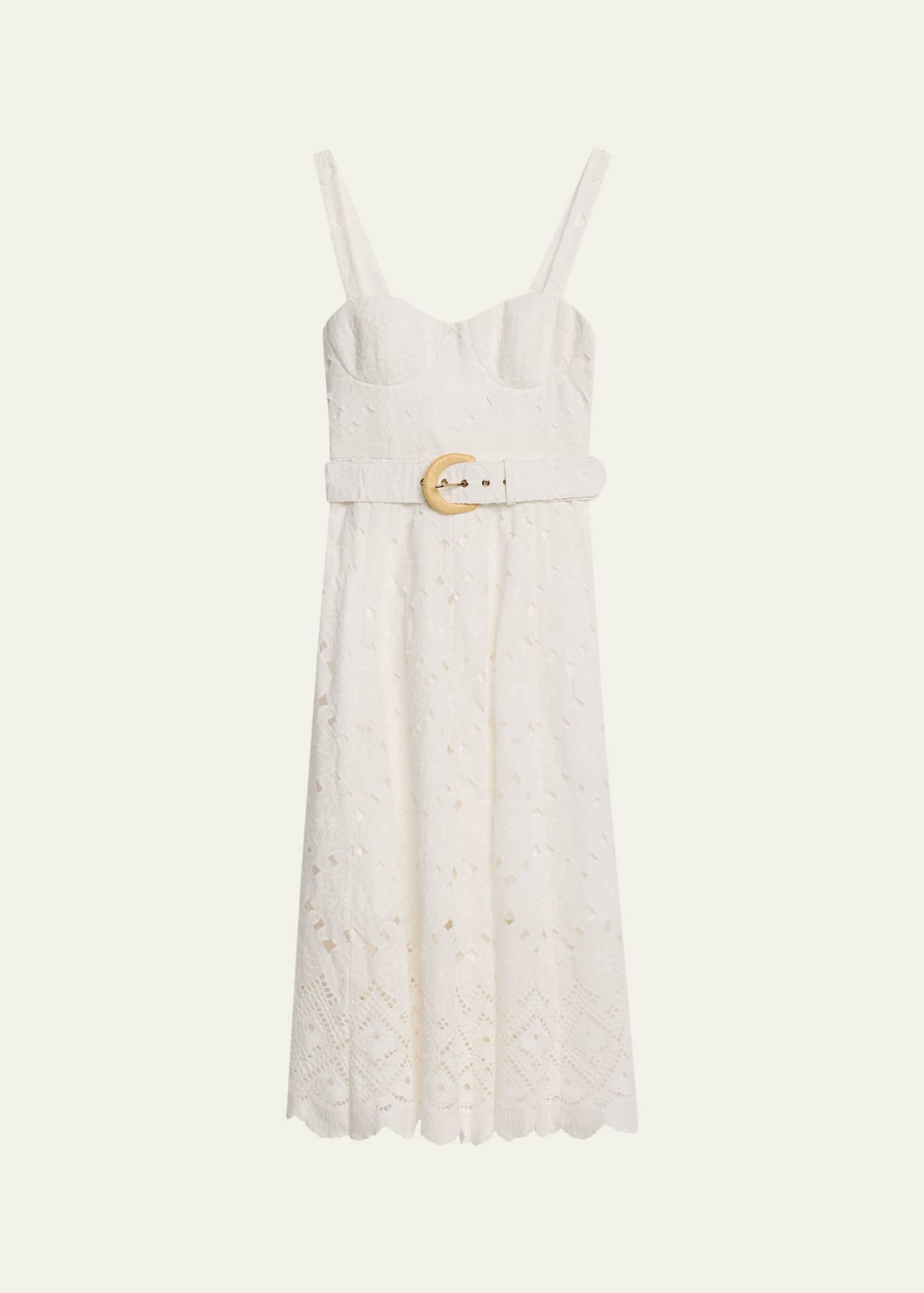 Cara Cara Calypso Embroidered A-Line Midi Dress - Bergdorf Goodman