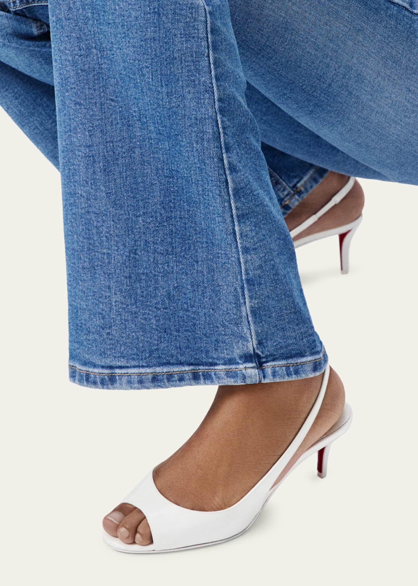 Christian Louboutin 60mm Sofia Z Patent Leather Slingback Pumps ...