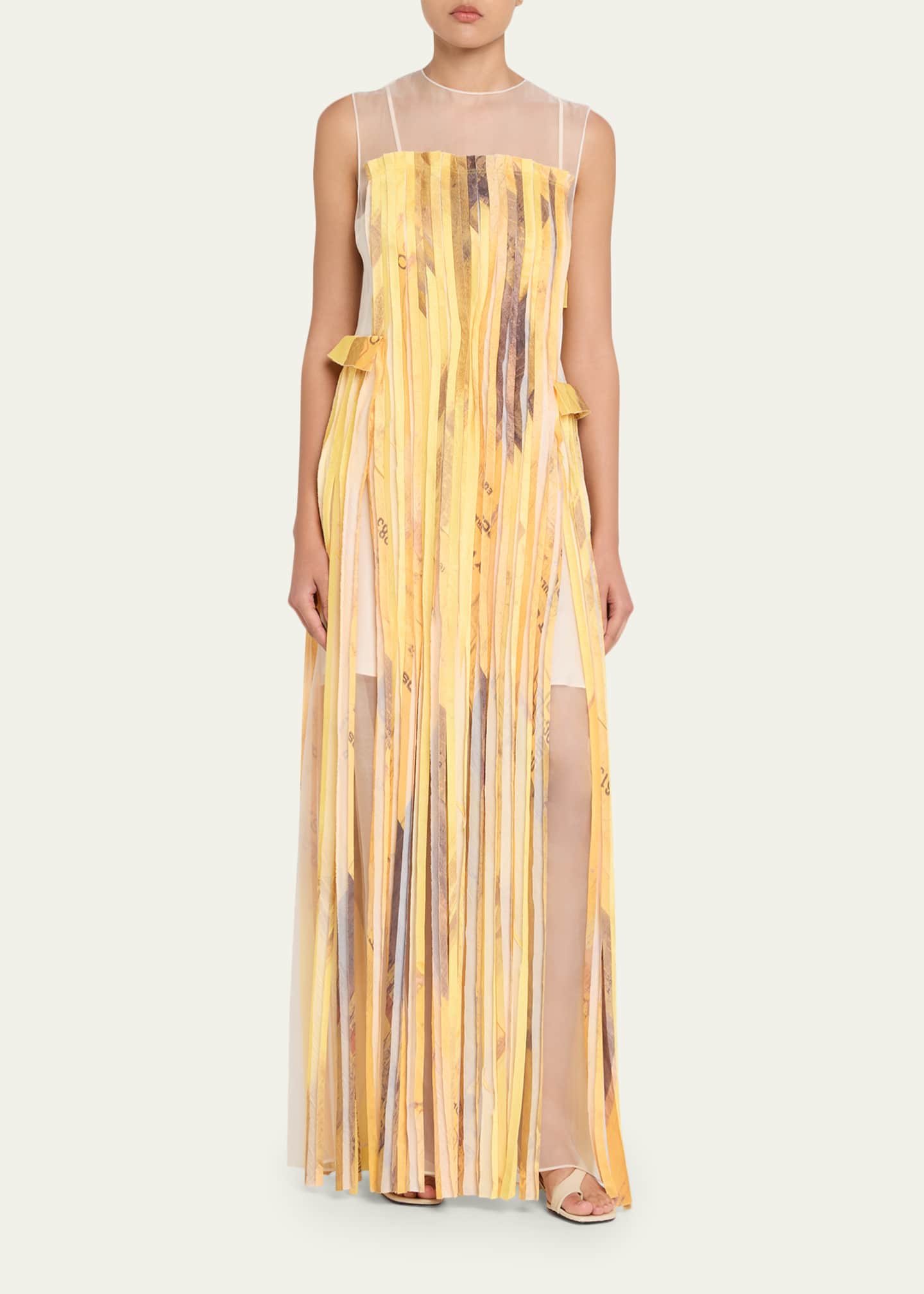 Jason Wu Collection Sleeveless Strip Tank Gown with "Sulphur Bank ...
