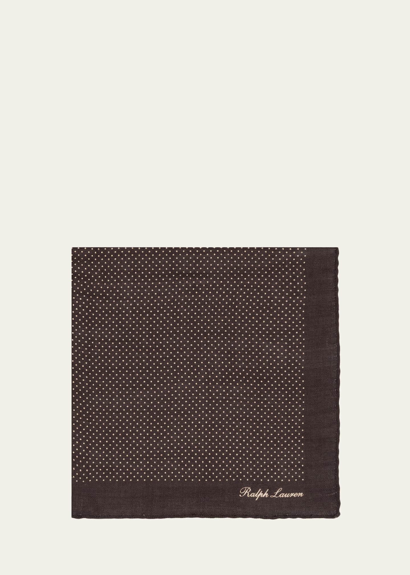 Ralph Lauren Purple Label Pin Dot Cashmere-Silk Pocket Square ...