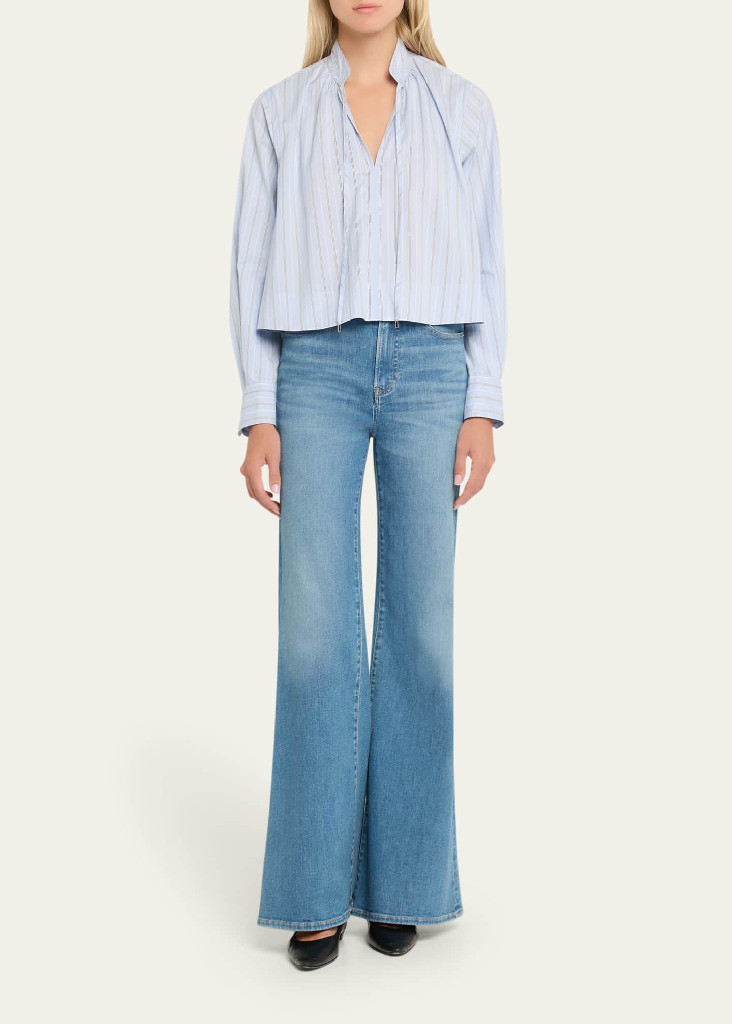 Veronica Beard Joplin High-Rise Flare Jeans - Bergdorf Goodman