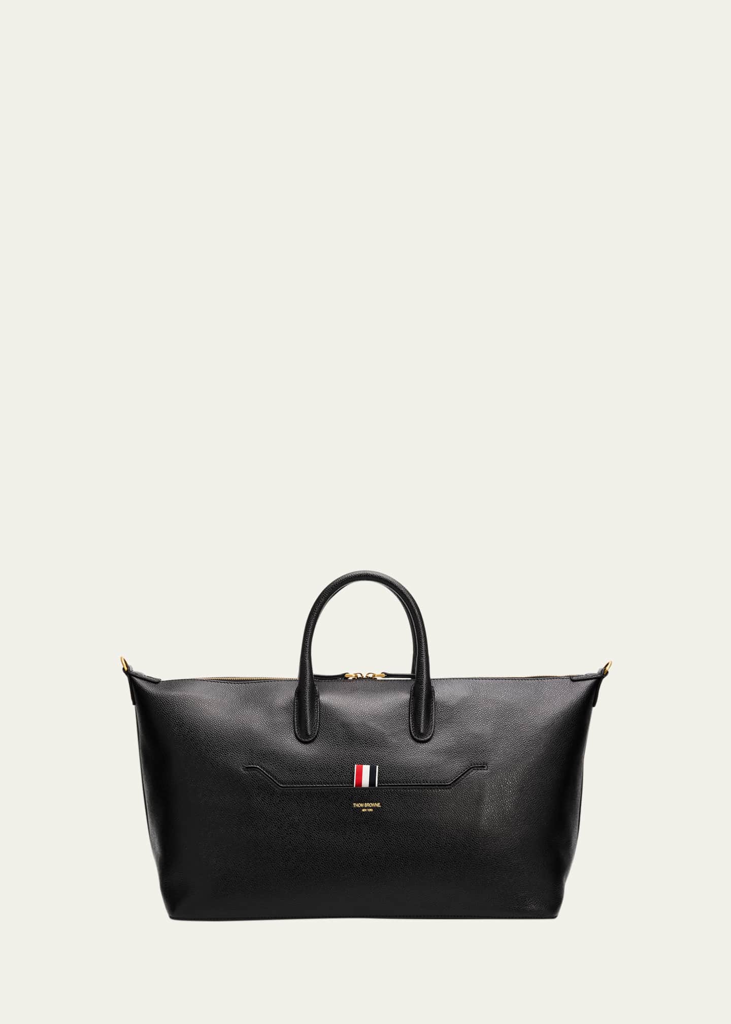 Thom Browne Men's Soft Pebble Grain Medium Duffle Bag - Bergdorf Goodman