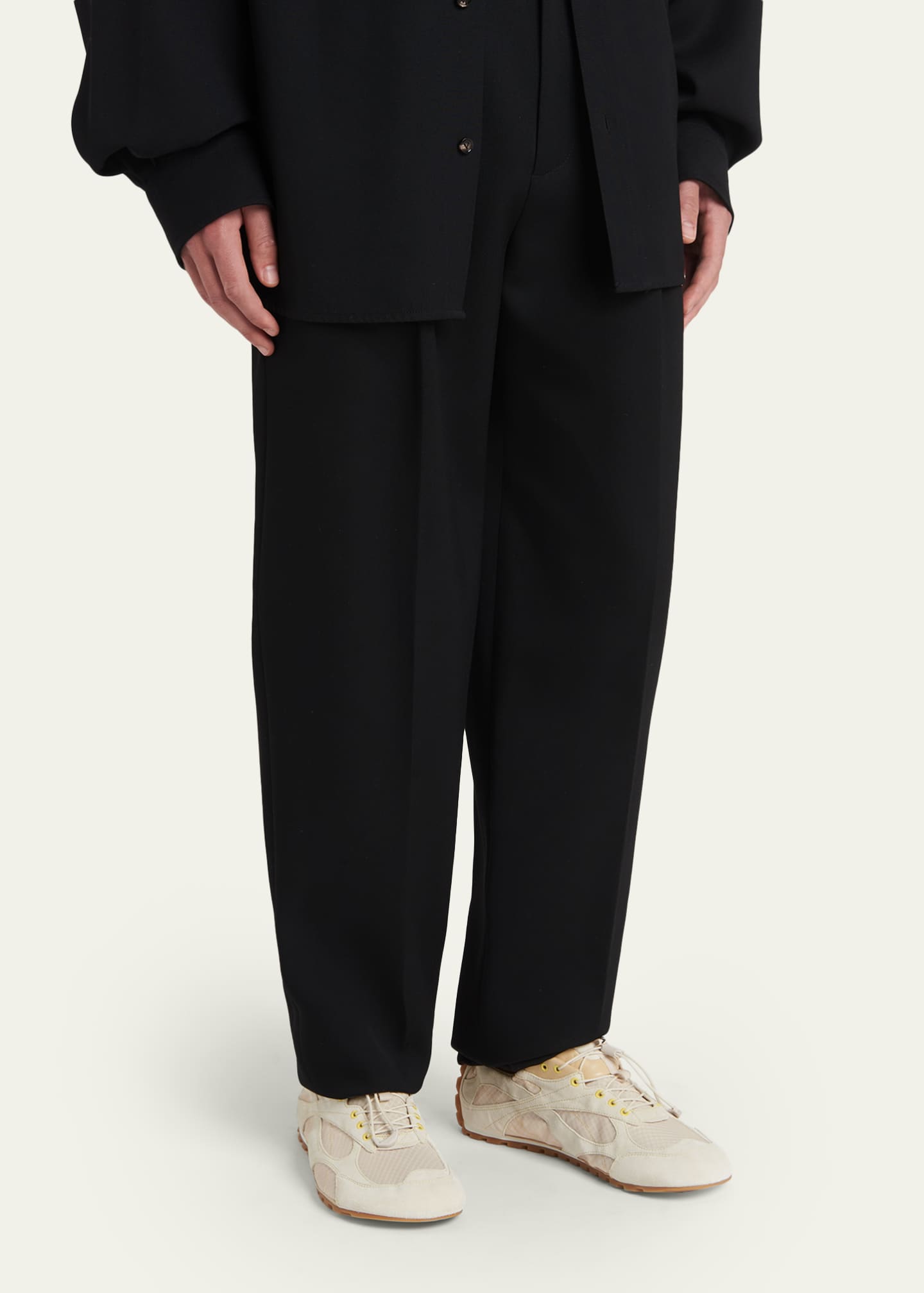 Bottega Veneta Men's Orbit Flash Suede & Nylon Sneakers - Bergdorf Goodman