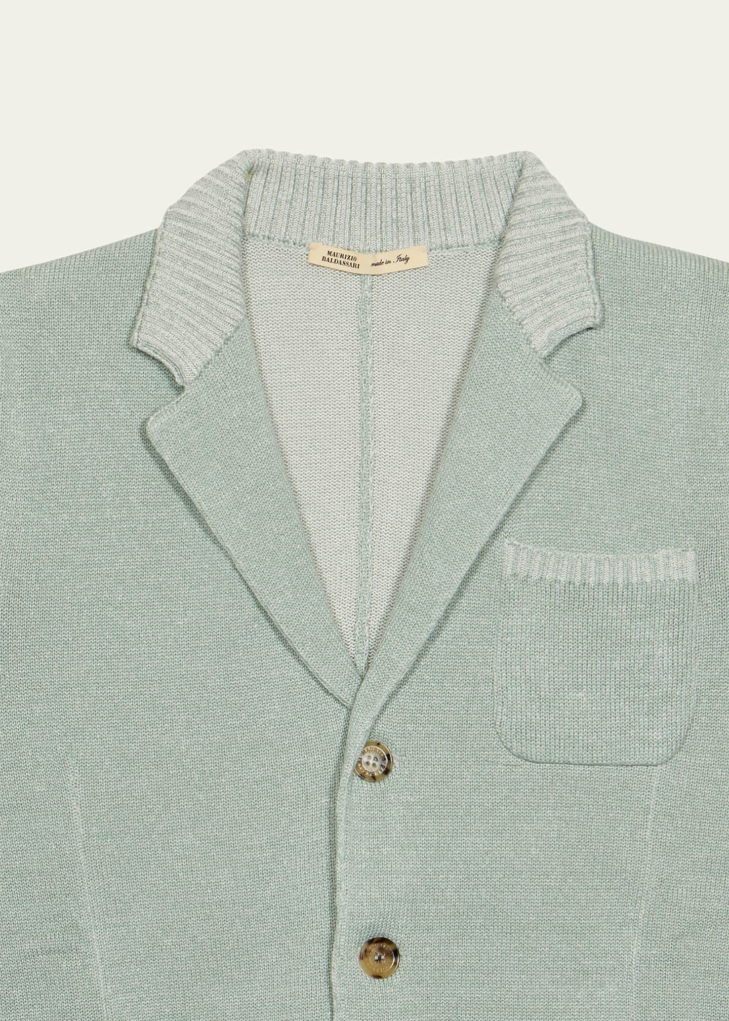 Maurizio Baldassari Men's Vanise Rib Knit Blazer Jacket - Bergdorf Goodman