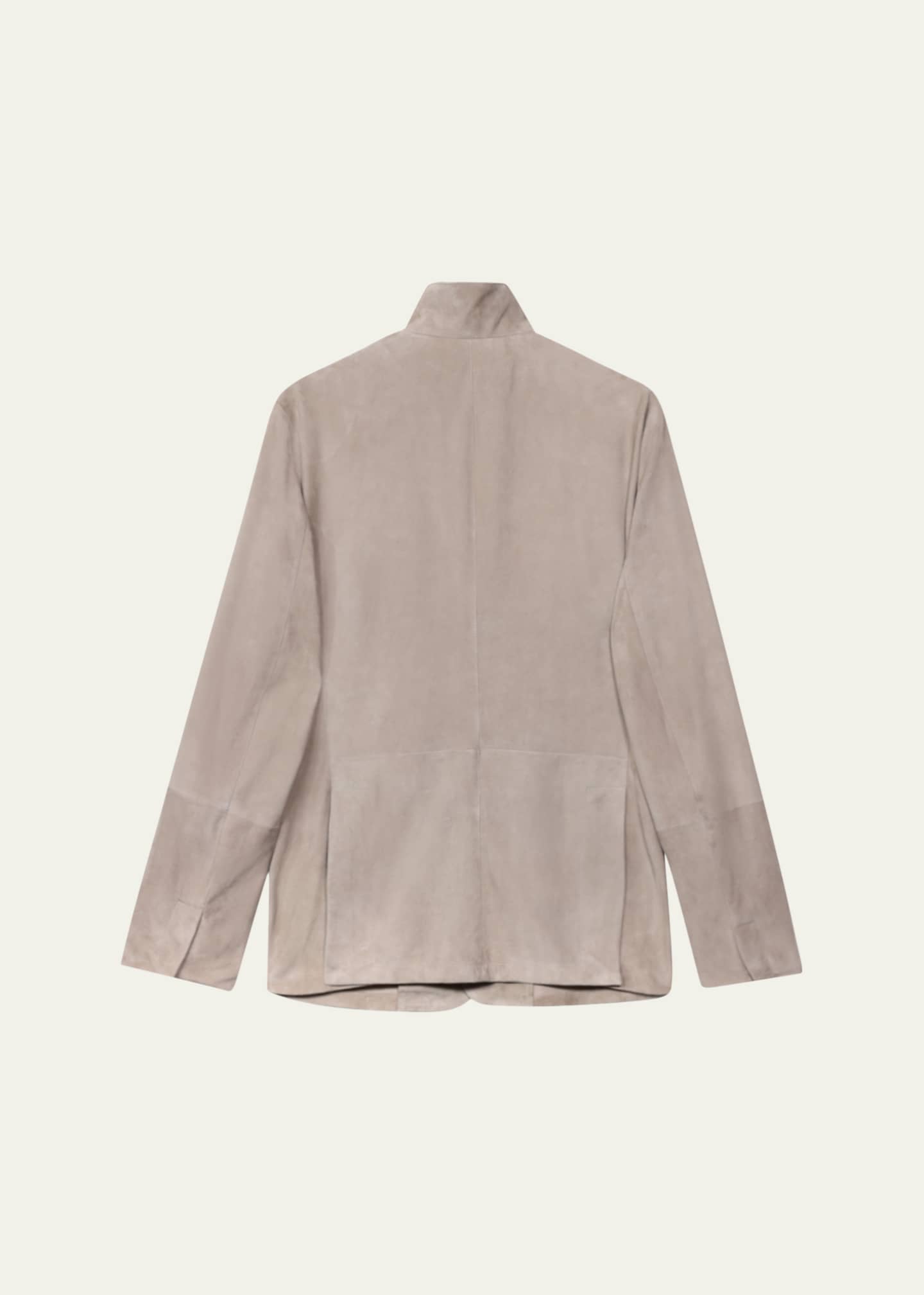 Maurizio Baldassari Men's Suede Five-Snap Jacket - Bergdorf Goodman