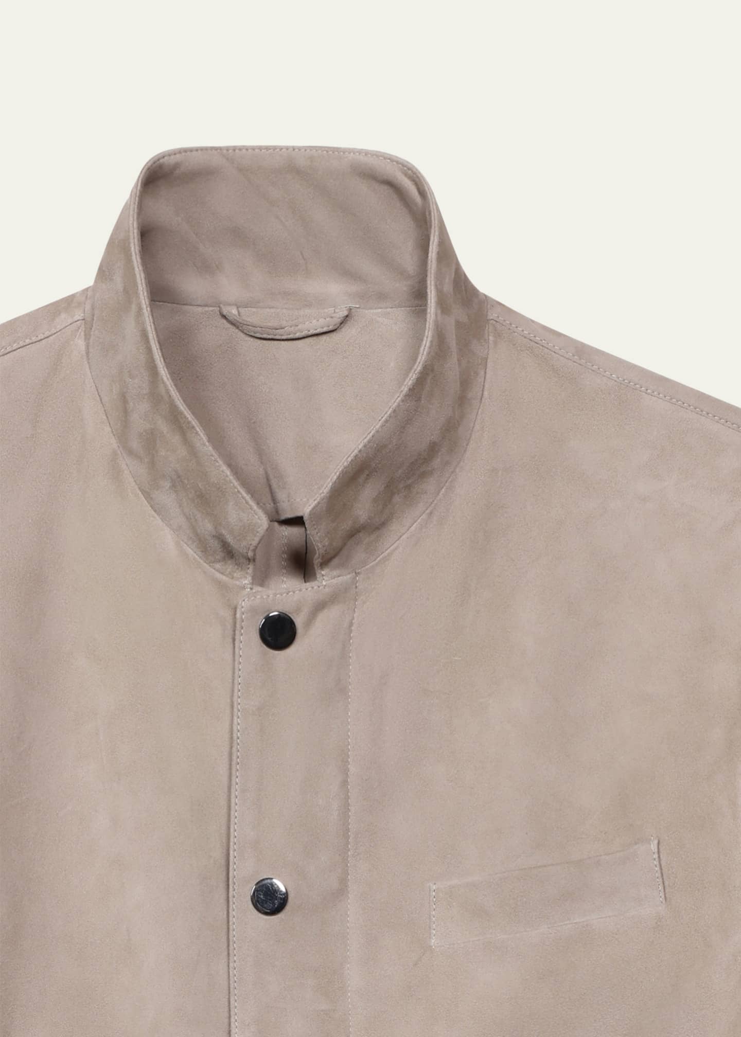 Maurizio Baldassari Men's Suede Five-Snap Jacket - Bergdorf Goodman