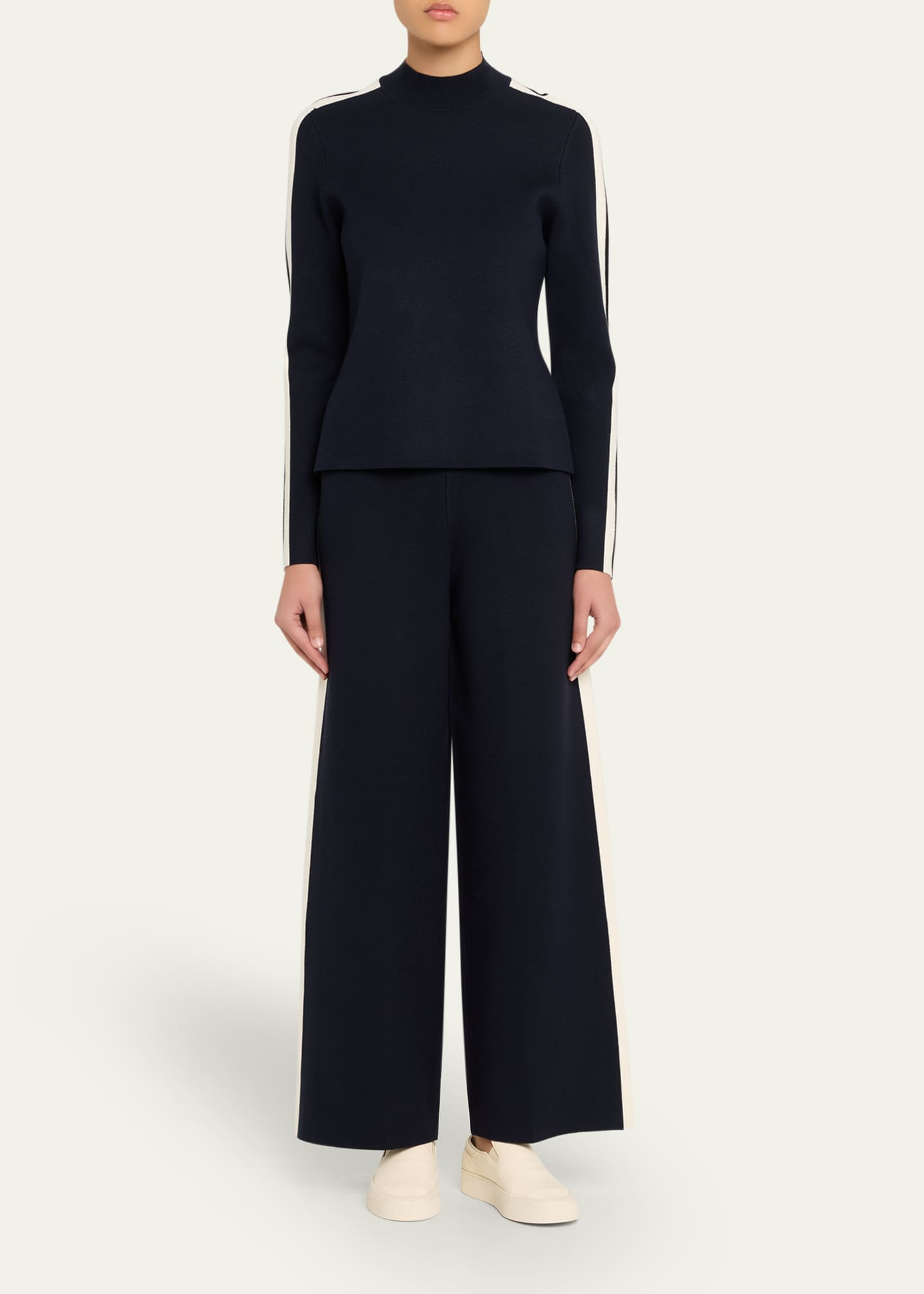 Veronica Beard Jenkins Knit Wide-Leg Pants - Bergdorf Goodman