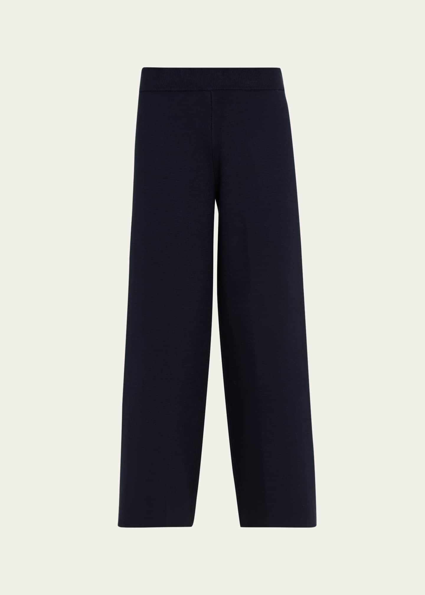 Veronica Beard Jenkins Knit Wide-Leg Pants - Bergdorf Goodman