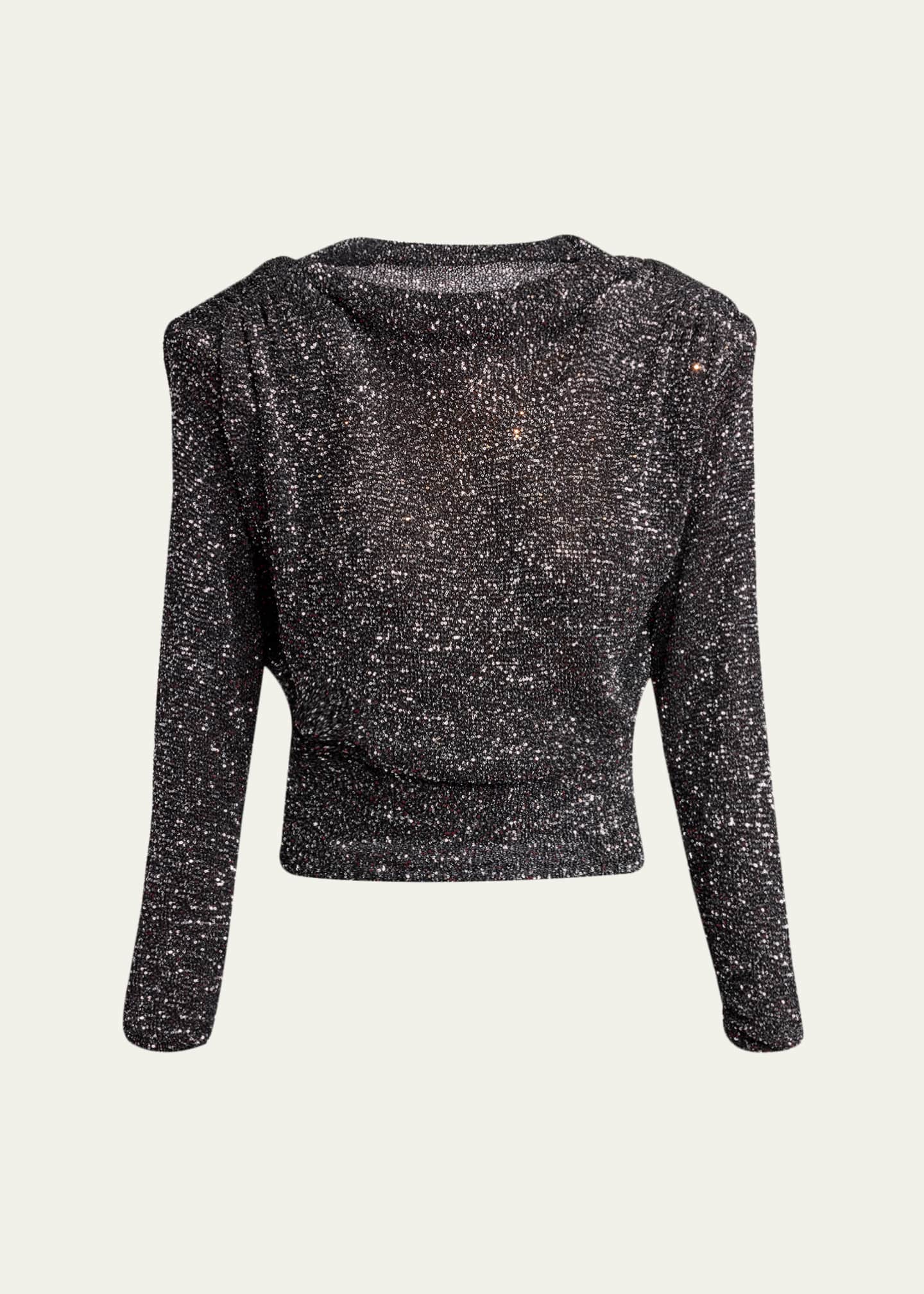 Valentino Garavani Sequined Dolman-Sleeve Sweater - Bergdorf Goodman