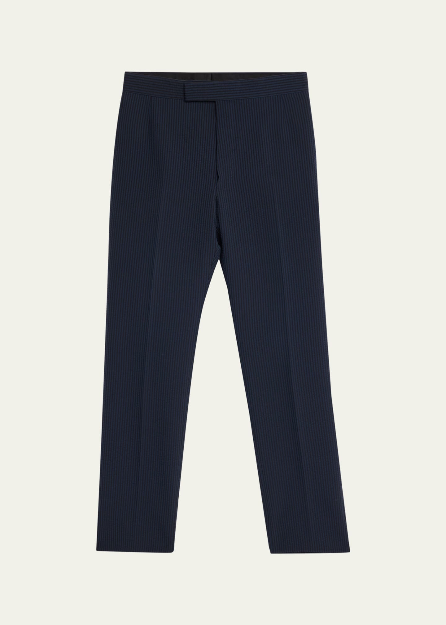 Thom Browne Stripe Cotton Tailored Pants - Bergdorf Goodman