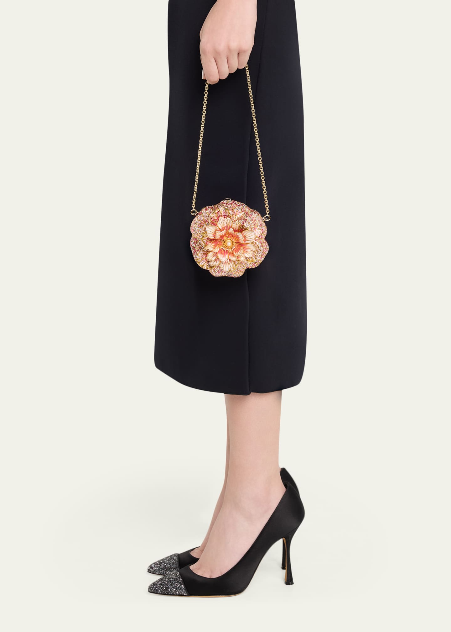Judith Leiber Couture Magnolia Crystal Clutch Bag - Bergdorf Goodman