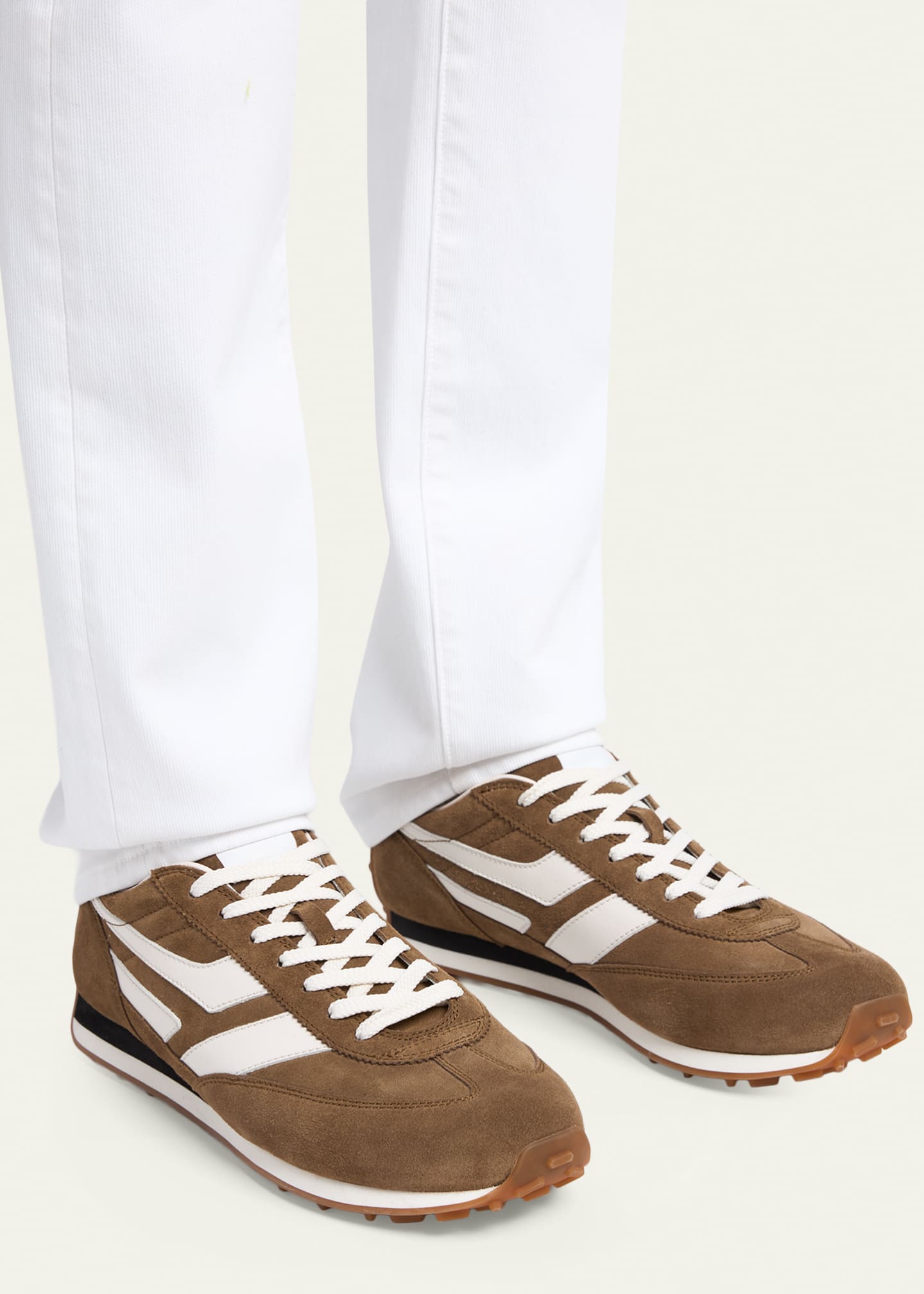 TOM FORD Men's Mick Suede T-Toe Low-Top Sneakers - Bergdorf Goodman