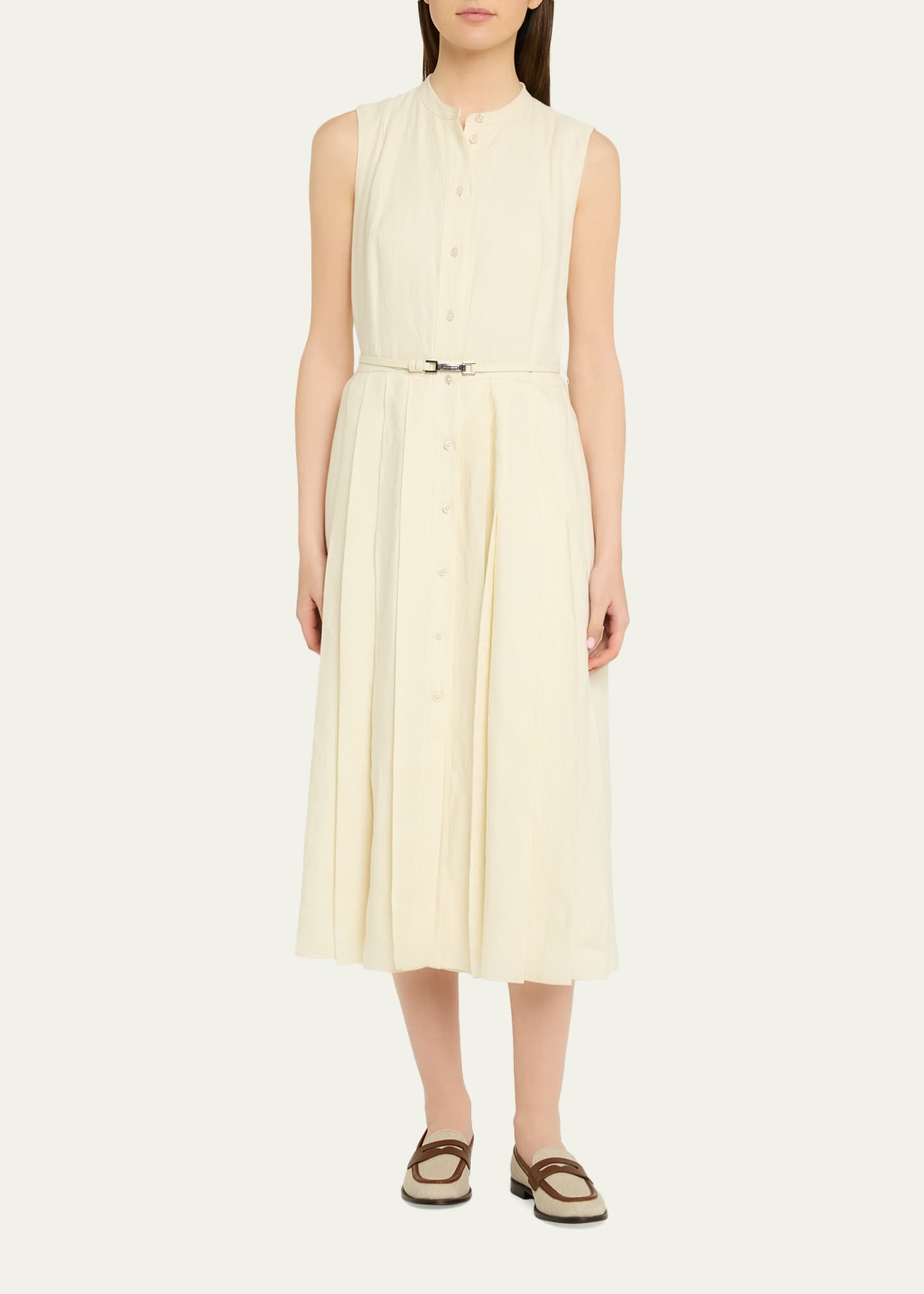 Church's Heswall 2 Leather-Trimmed Canvas Penny Loafers - Bergdorf Goodman