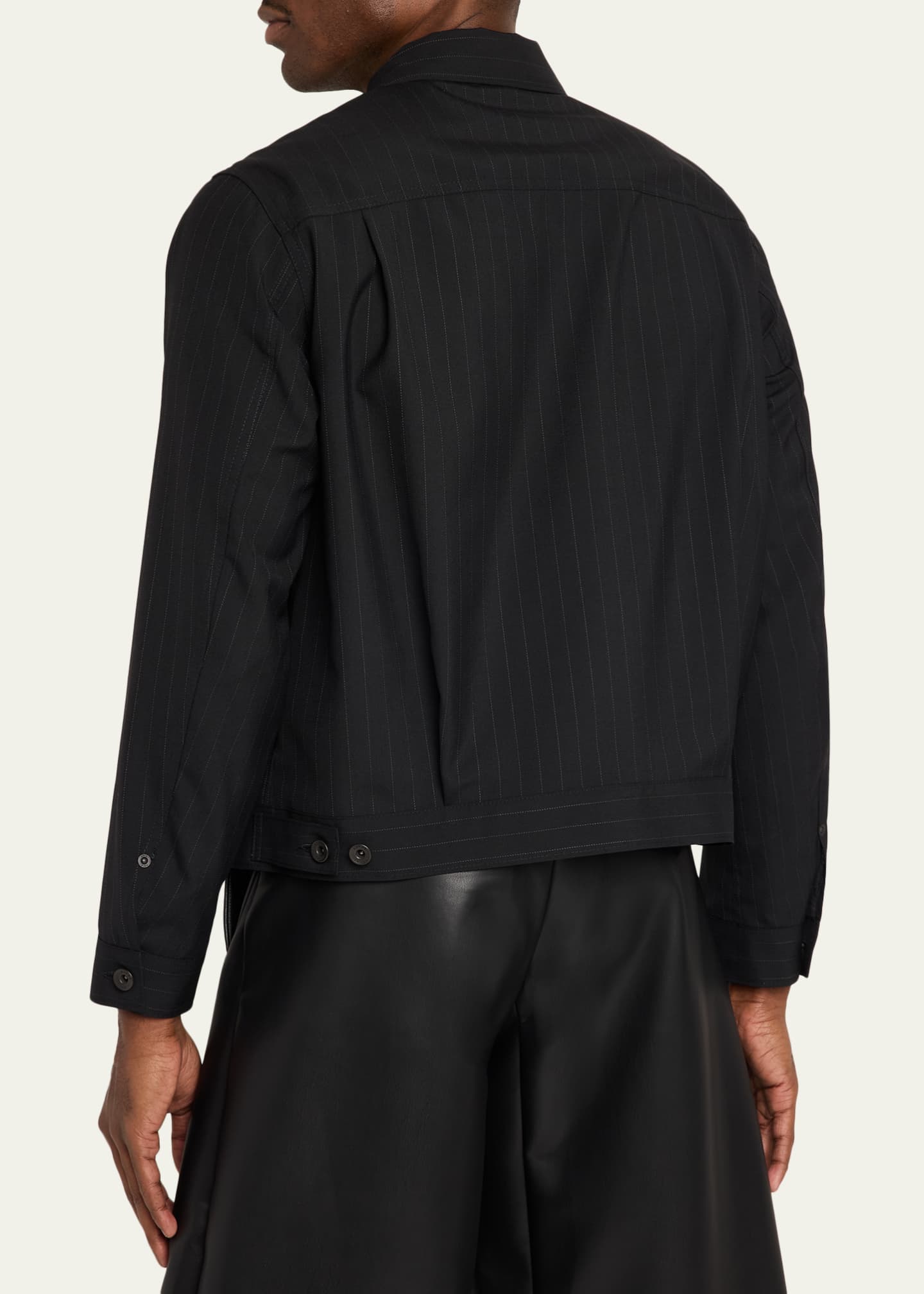 SACAI Chalk Stripe Jacket - Bergdorf Goodman