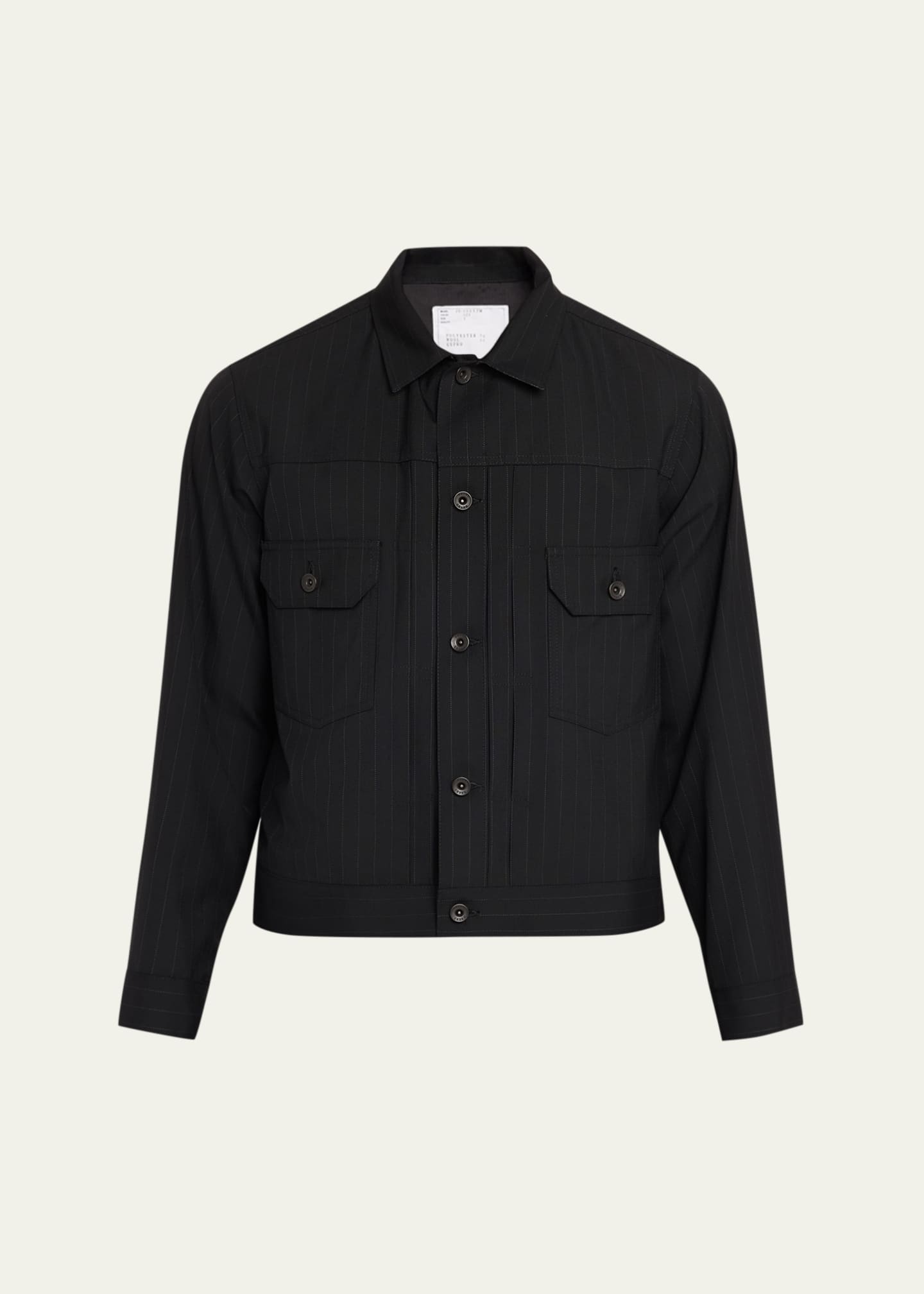 SACAI Chalk Stripe Jacket - Bergdorf Goodman