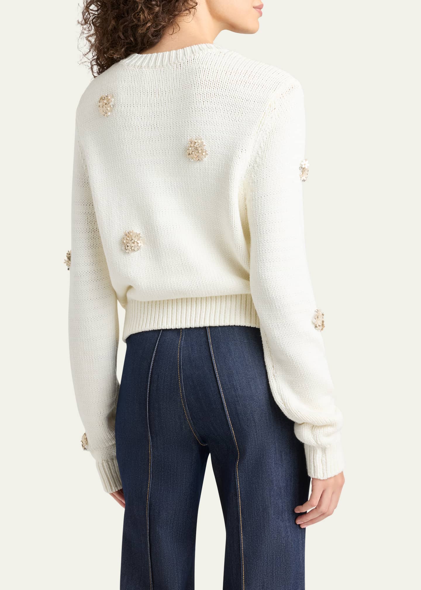 Cinq a Sept Flower Dots Knit Cardigan - Bergdorf Goodman