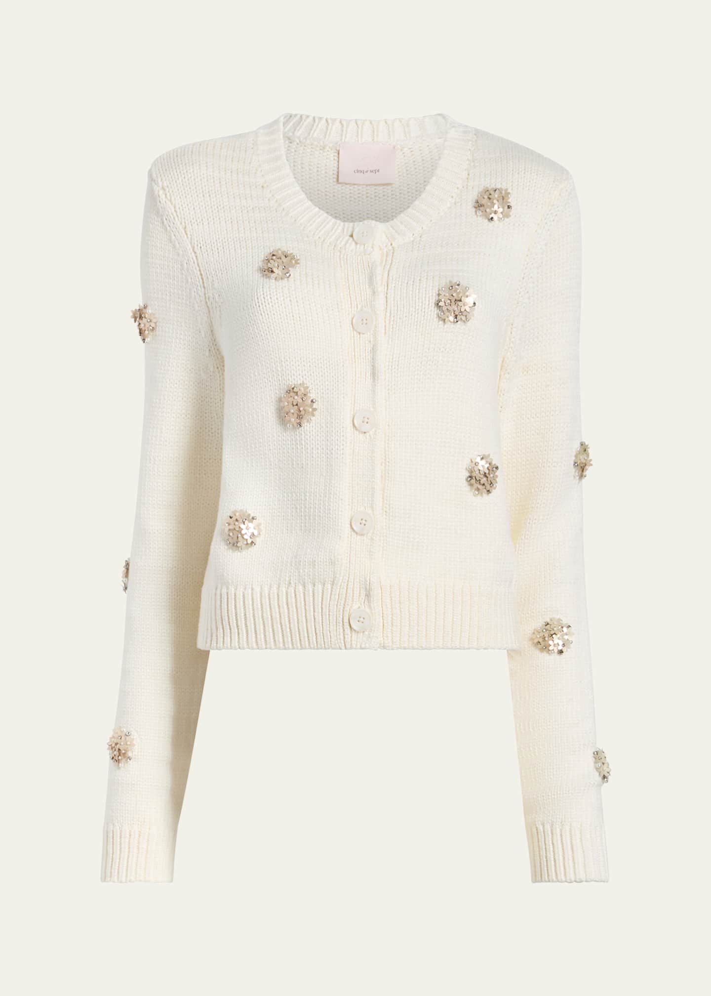 Cinq a Sept Flower Dots Knit Cardigan - Bergdorf Goodman