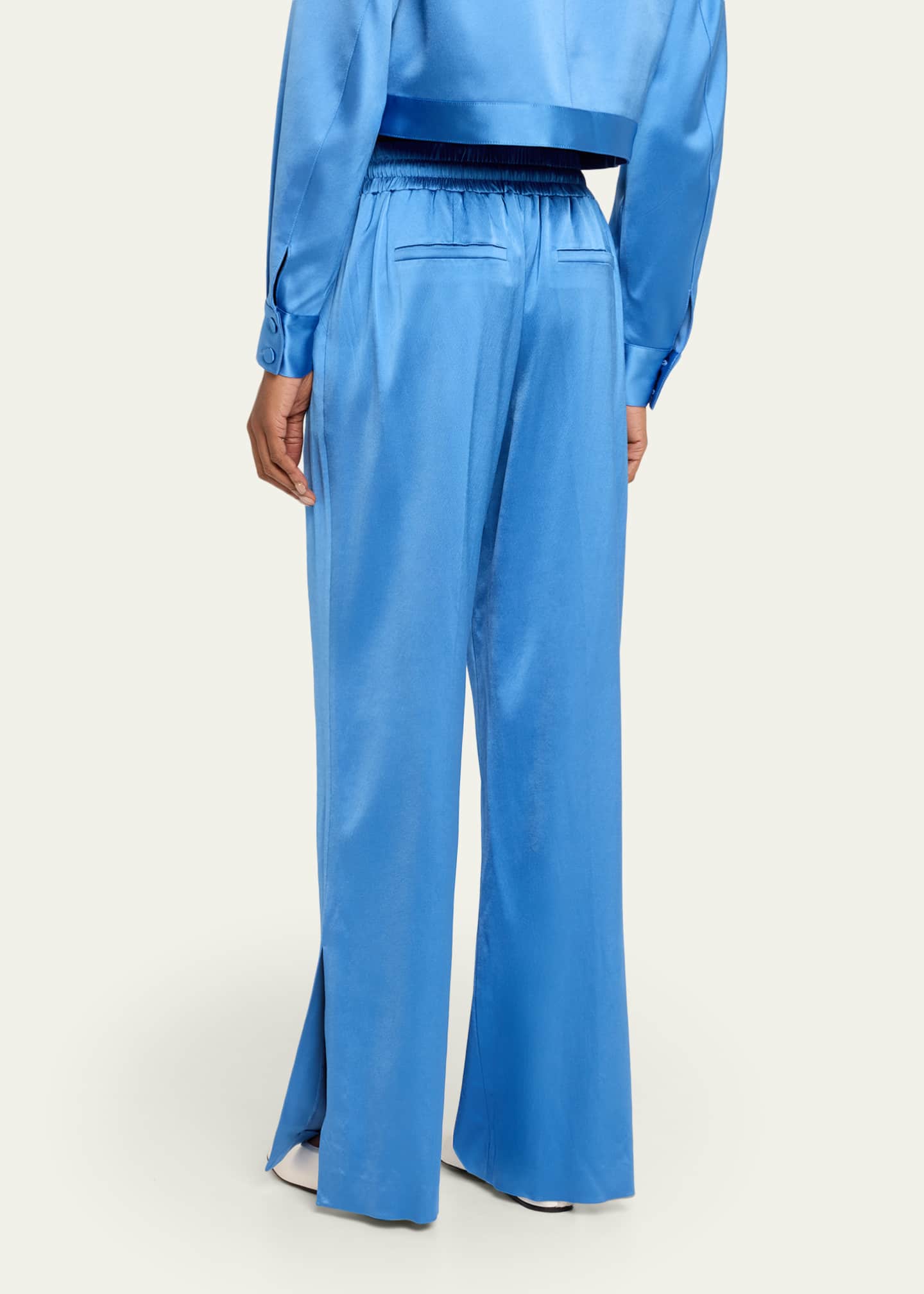 Cinq a Sept Damoni Satin Drawstring Pants - Bergdorf Goodman