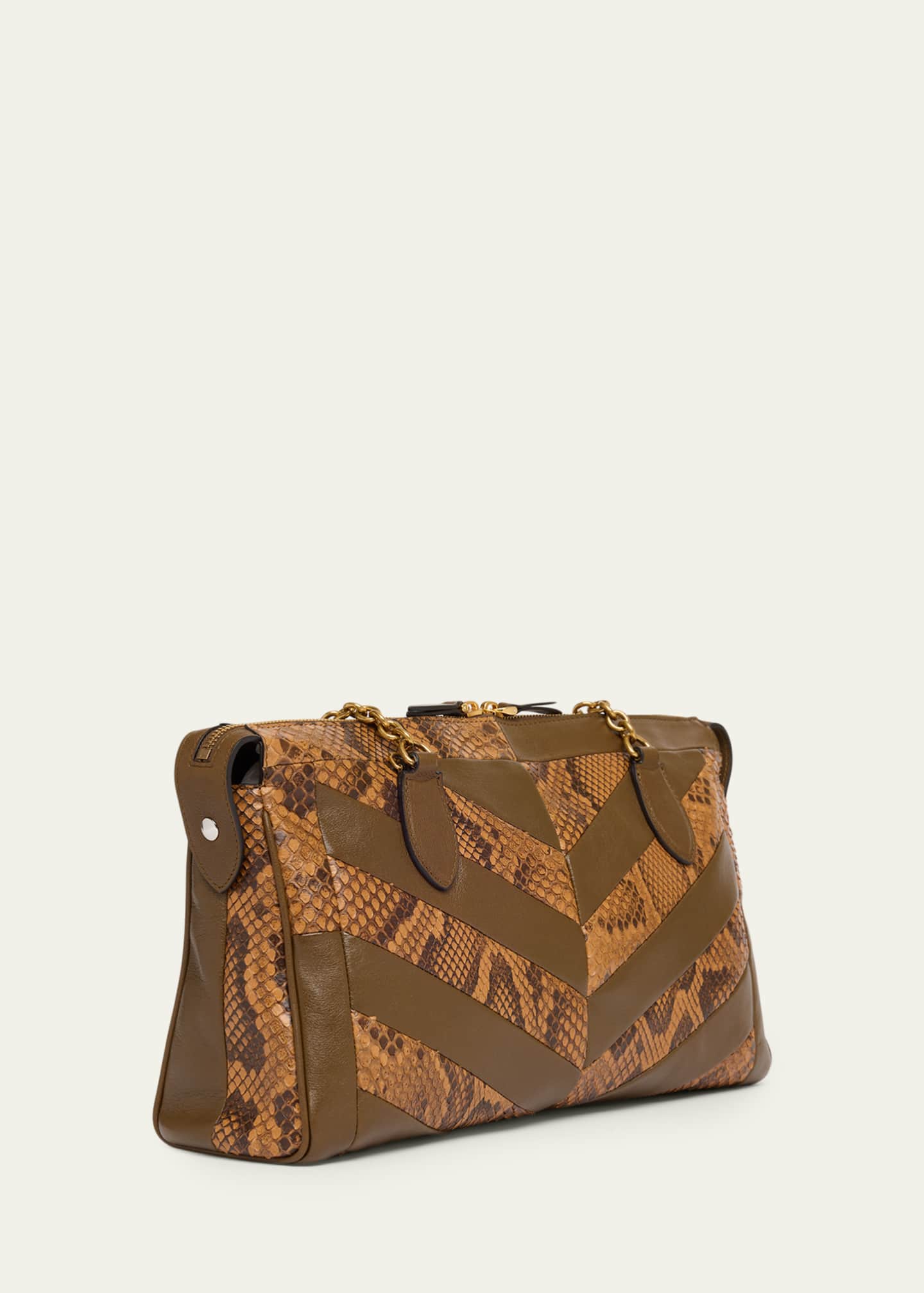 Valentino Garavani Panthea Medium Patchwork Chevron Shoulder Bag ...
