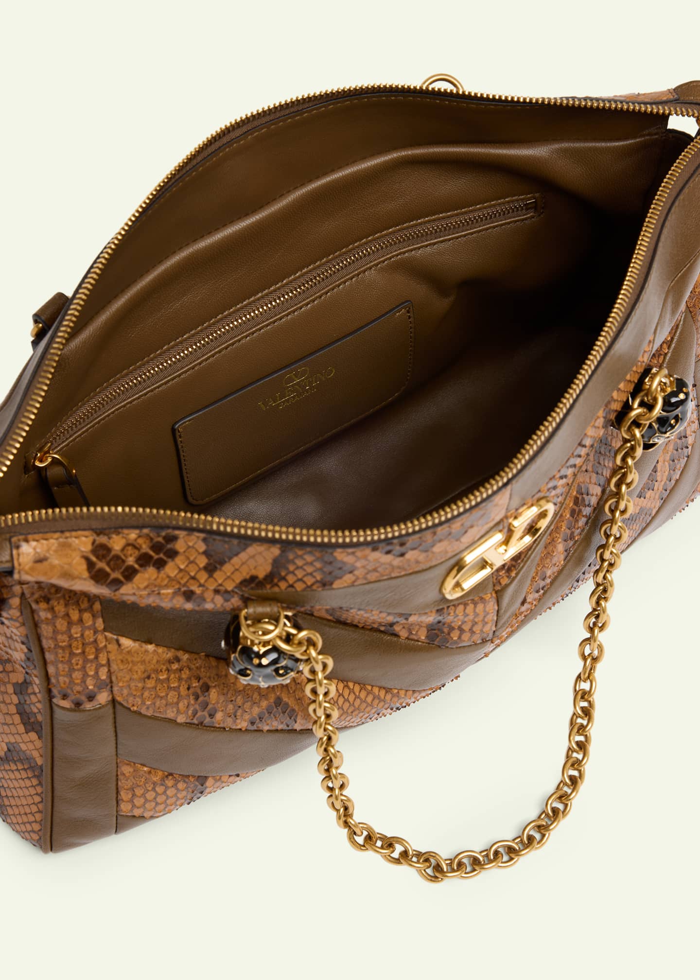 Valentino Garavani Panthea Medium Patchwork Chevron Shoulder Bag ...