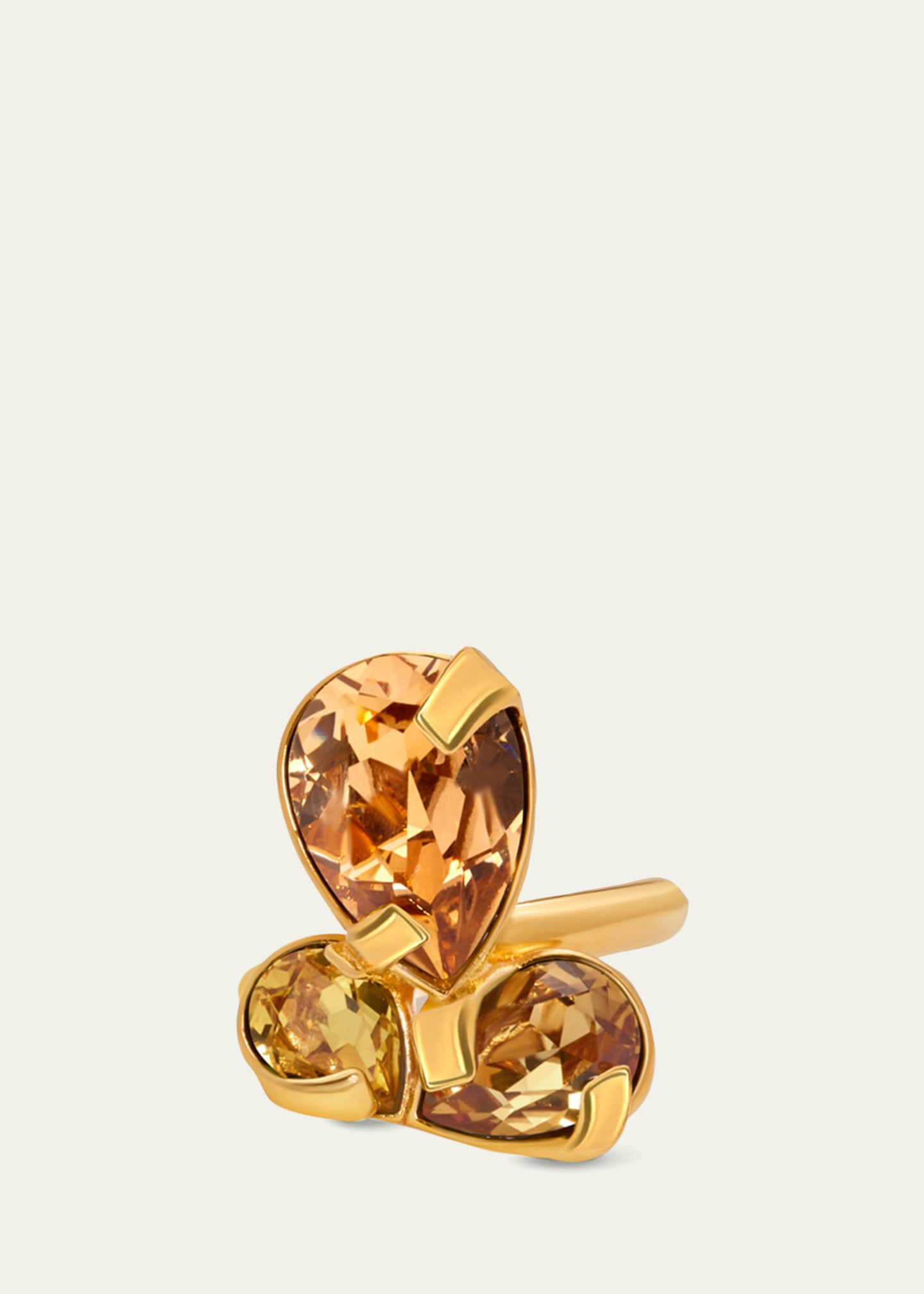 Oscar de la Renta Pear Rhinestone Cluster Ring - Bergdorf Goodman