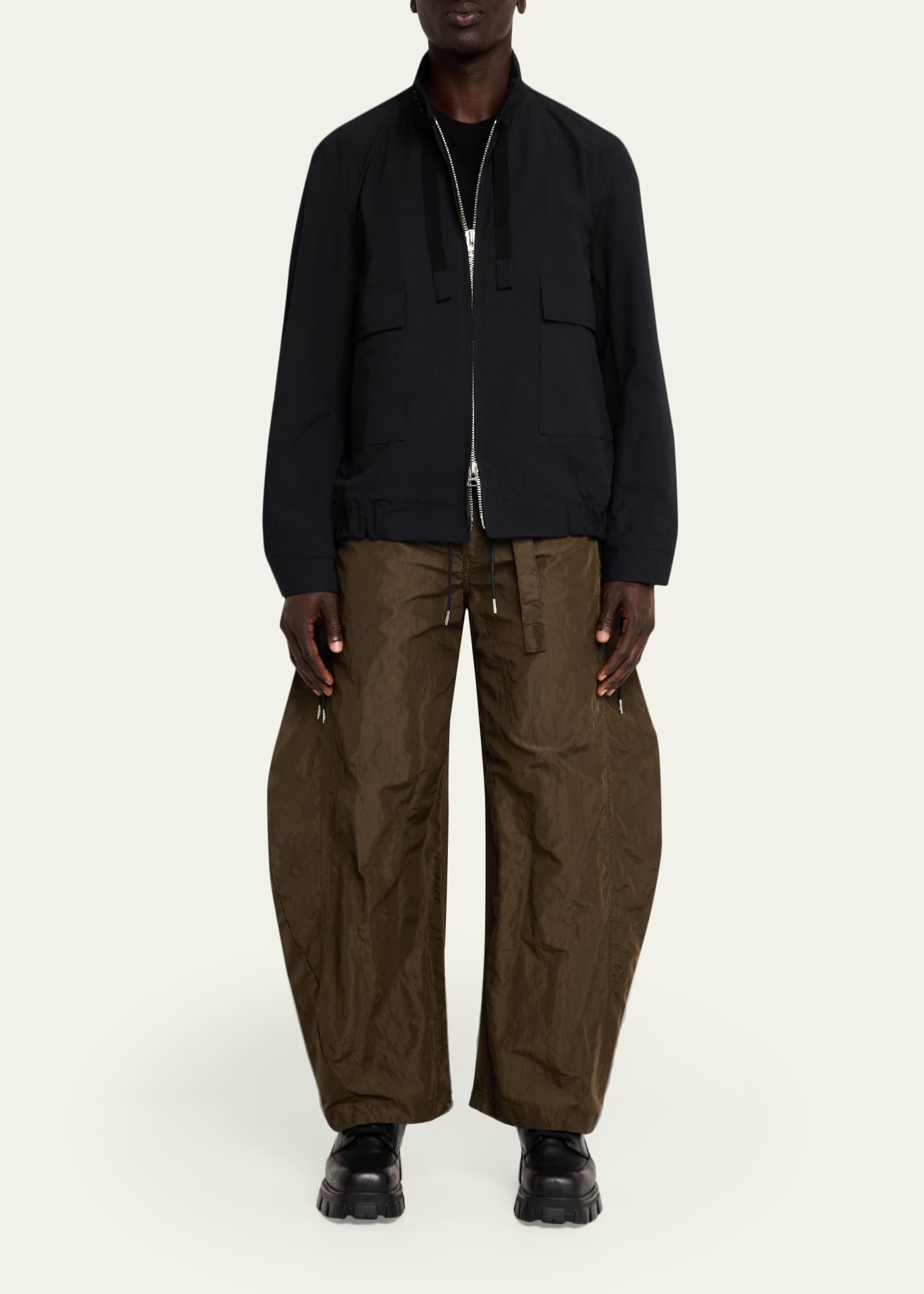 SACAI Weathercloth Full-Zip Nylon Jacket - Bergdorf Goodman