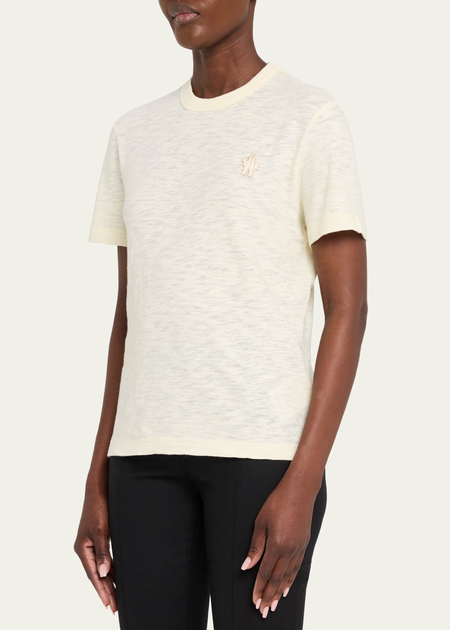 Moncler Short-Sleeve Logo T-Shirt - Bergdorf Goodman