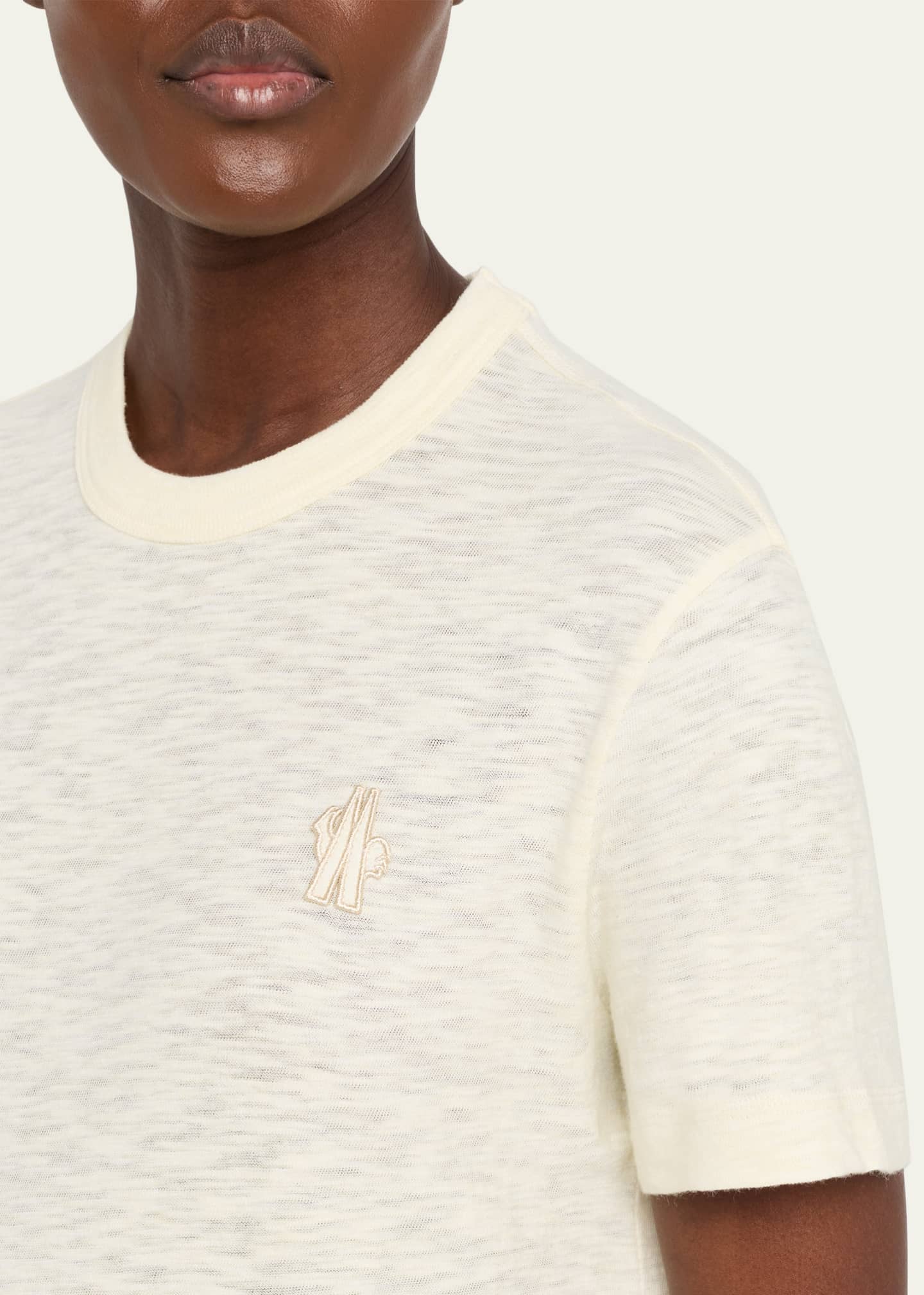 Moncler Short-Sleeve Logo T-Shirt - Bergdorf Goodman