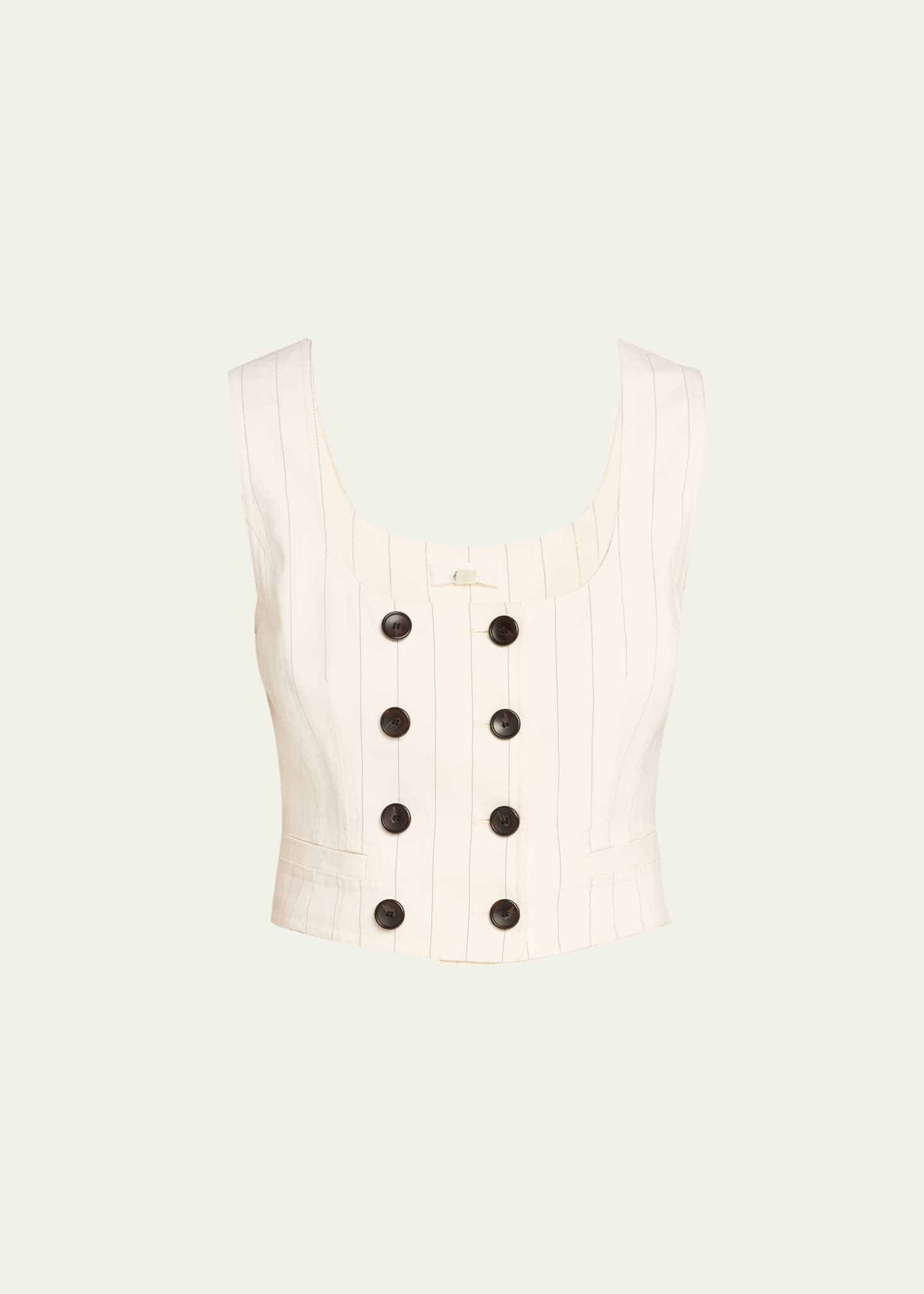 A.L.C. Darcy Pinstripe Cropped Vest - Bergdorf Goodman