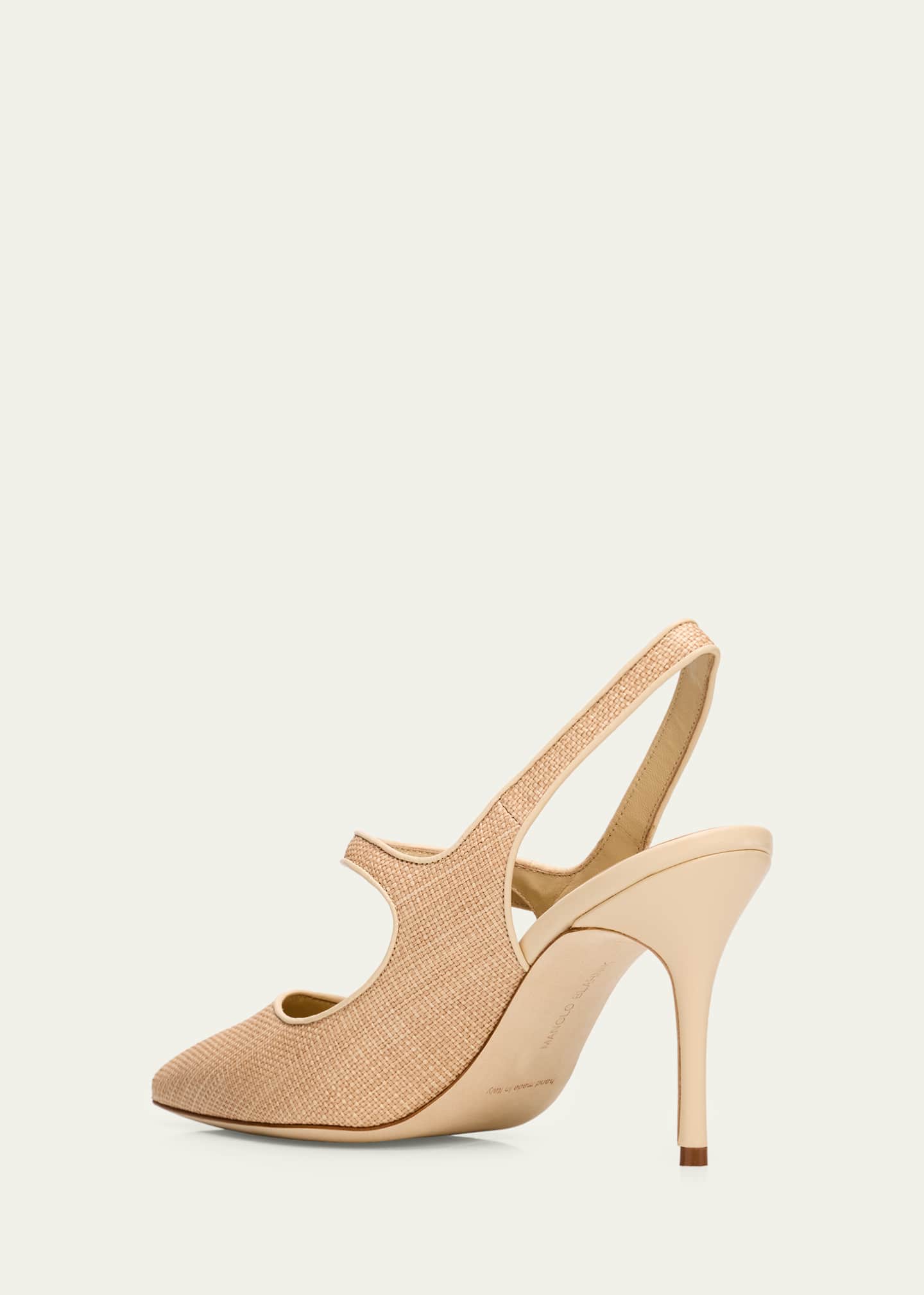 Manolo Blahnik 50mm Camparisli Mary Jane Slingback Pumps - Bergdorf Goodman