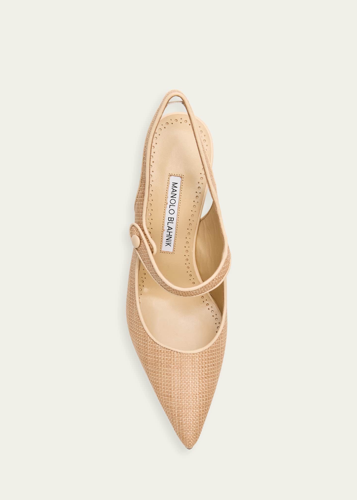Manolo Blahnik 50mm Camparisli Mary Jane Slingback Pumps - Bergdorf Goodman