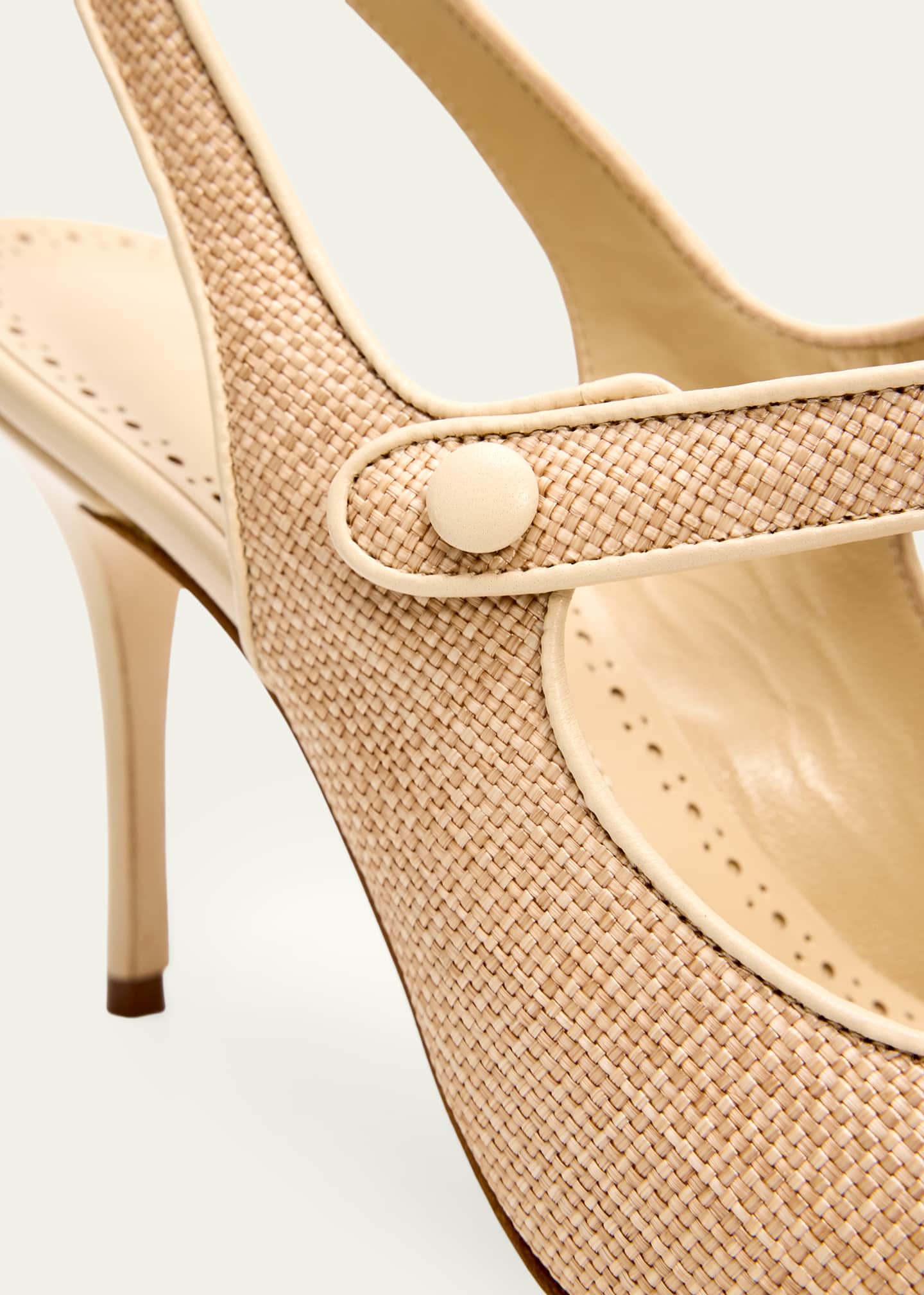 Manolo Blahnik 50mm Camparisli Mary Jane Slingback Pumps - Bergdorf Goodman