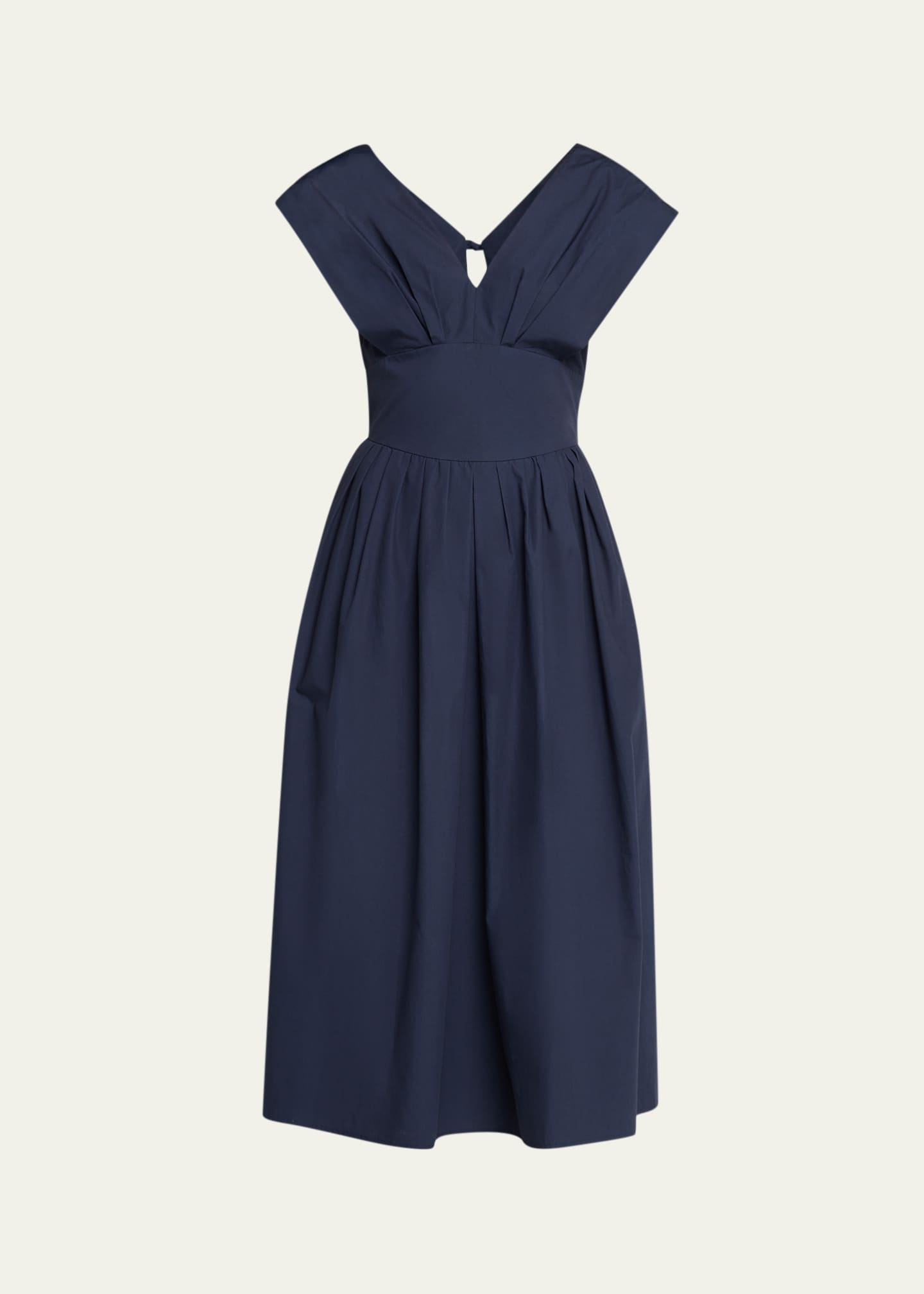 Rosie Assoulin In Full Bloom Pleated Taffeta Midi Dress - Bergdorf Goodman