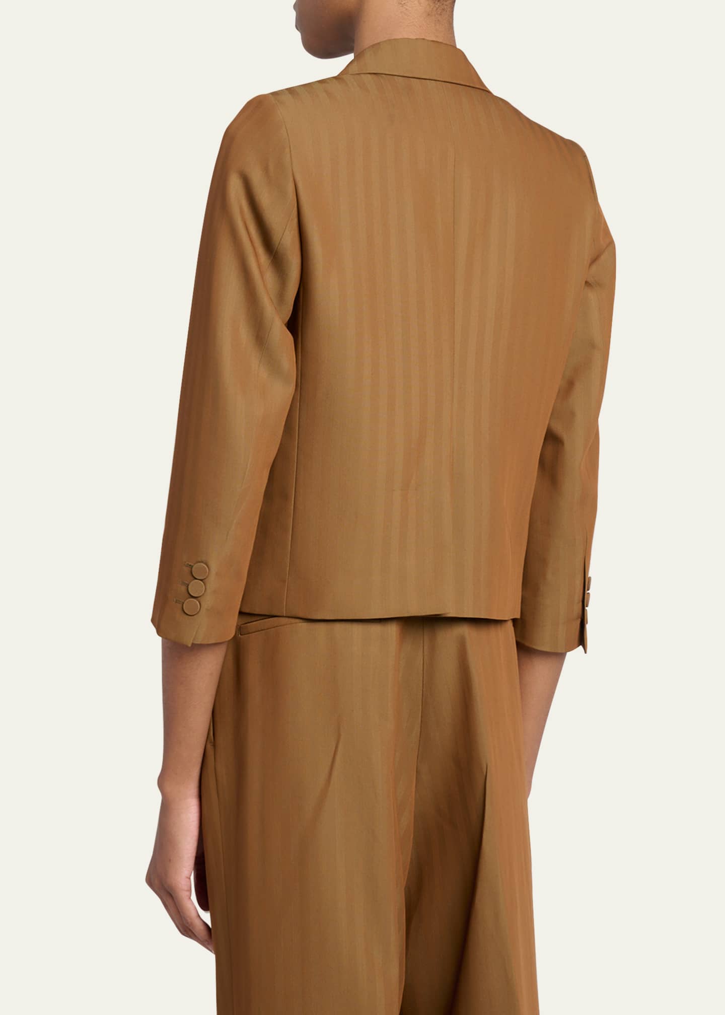 Dries Van Noten Striped Jacquard Single-Breasted Jacket - Bergdorf Goodman