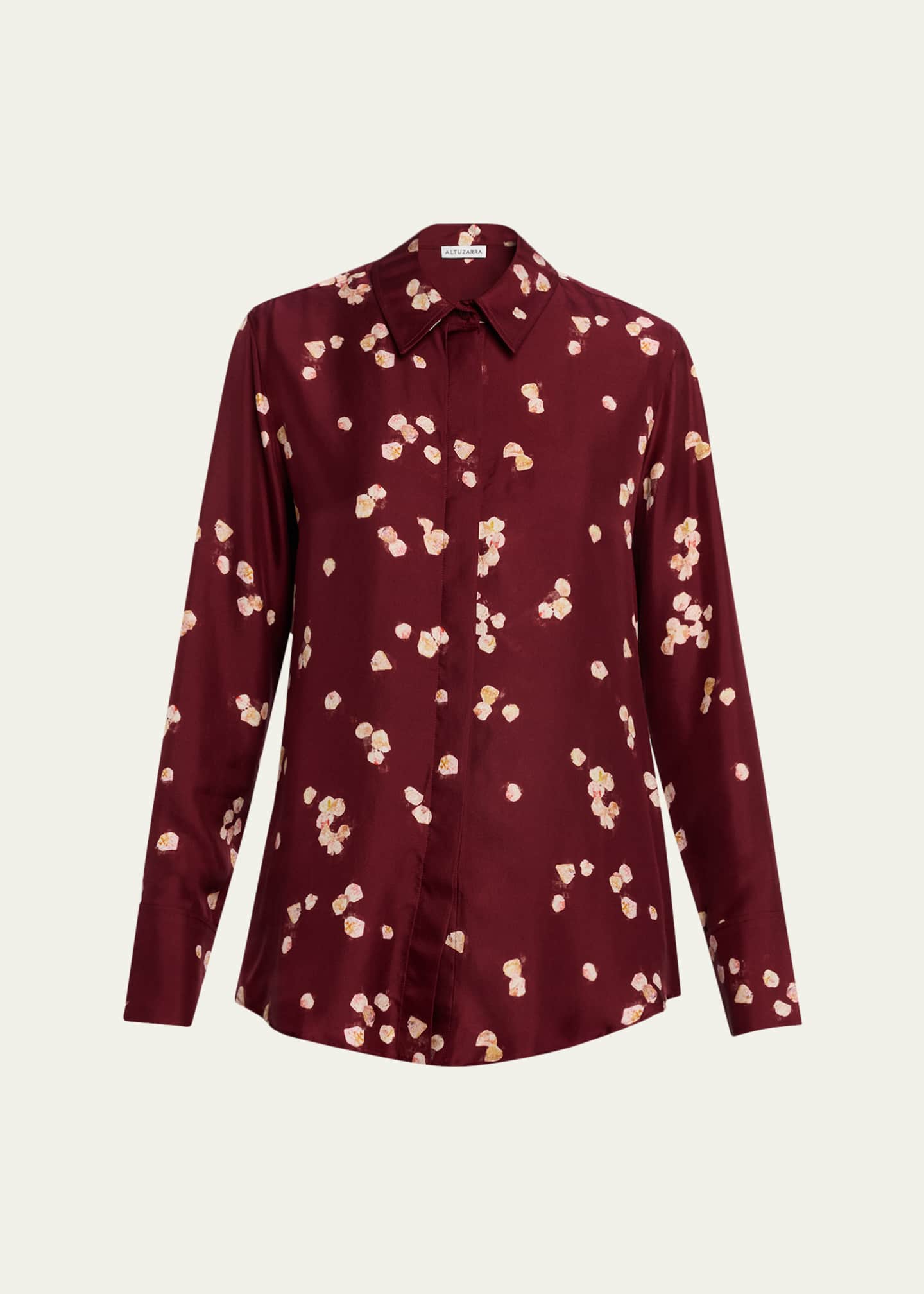 Altuzarra Chika Printed Silk Top - Bergdorf Goodman