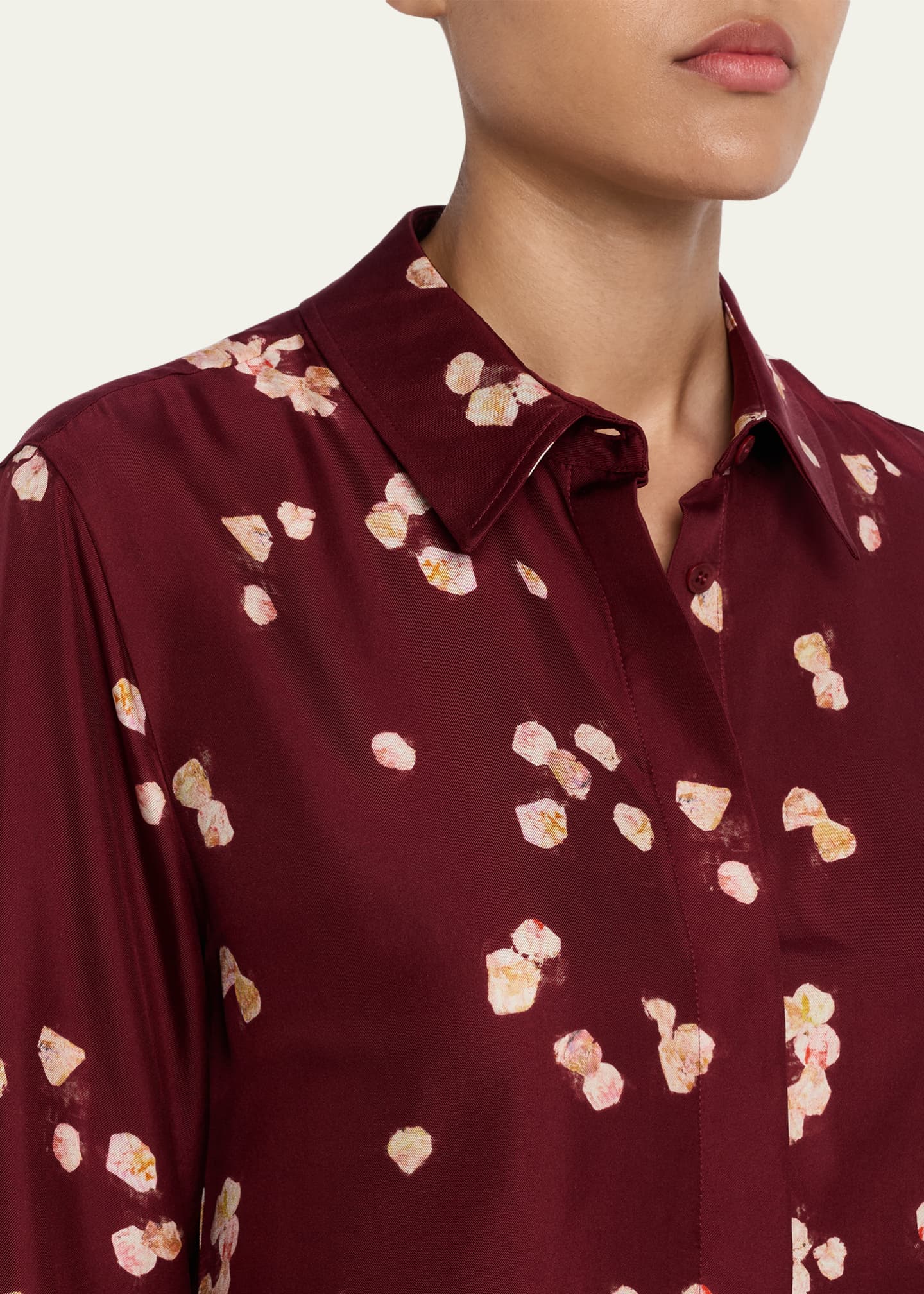 Altuzarra Chika Printed Silk Top - Bergdorf Goodman