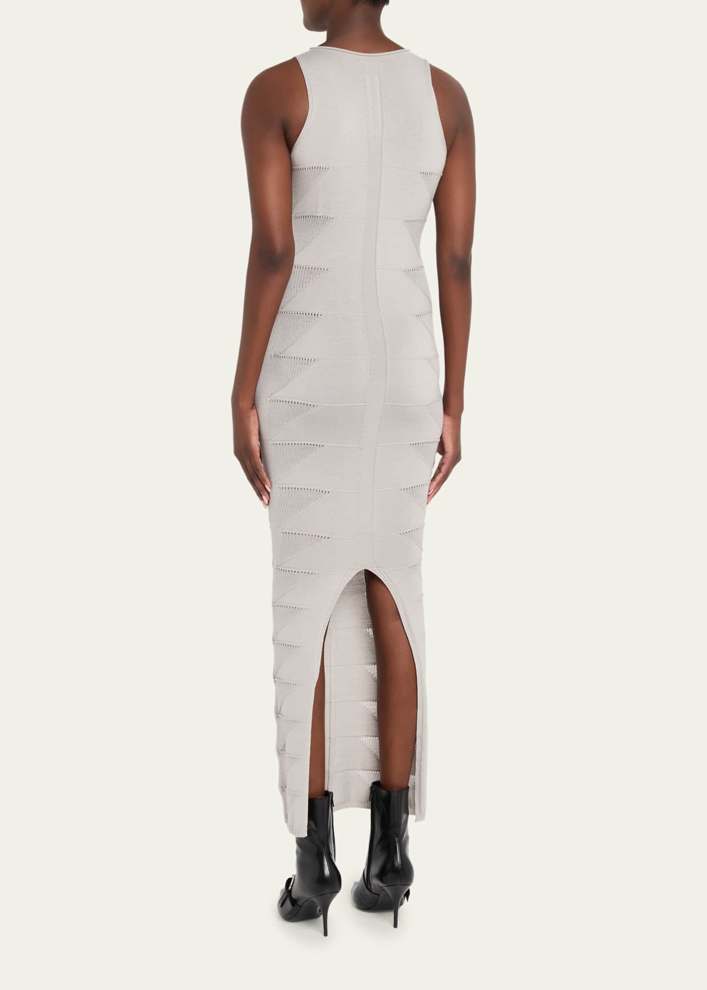 Rick Owens Geo Knit Sleeveless Maxi Dress - Bergdorf Goodman