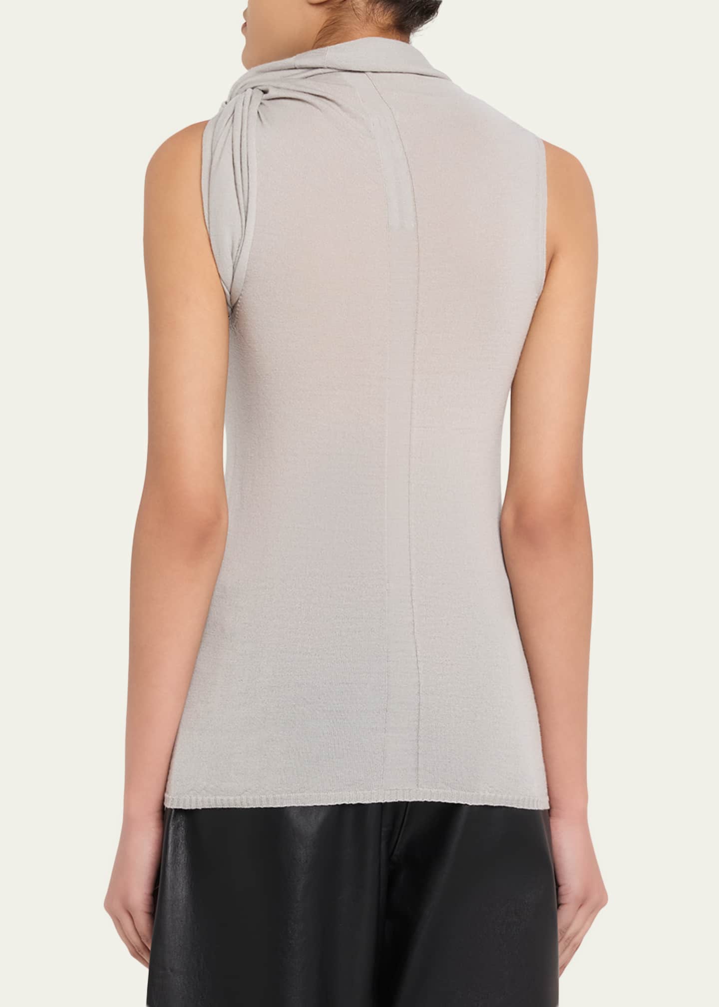 Rick Owens Twisted Cowl-Neck Sleeveless Top - Bergdorf Goodman