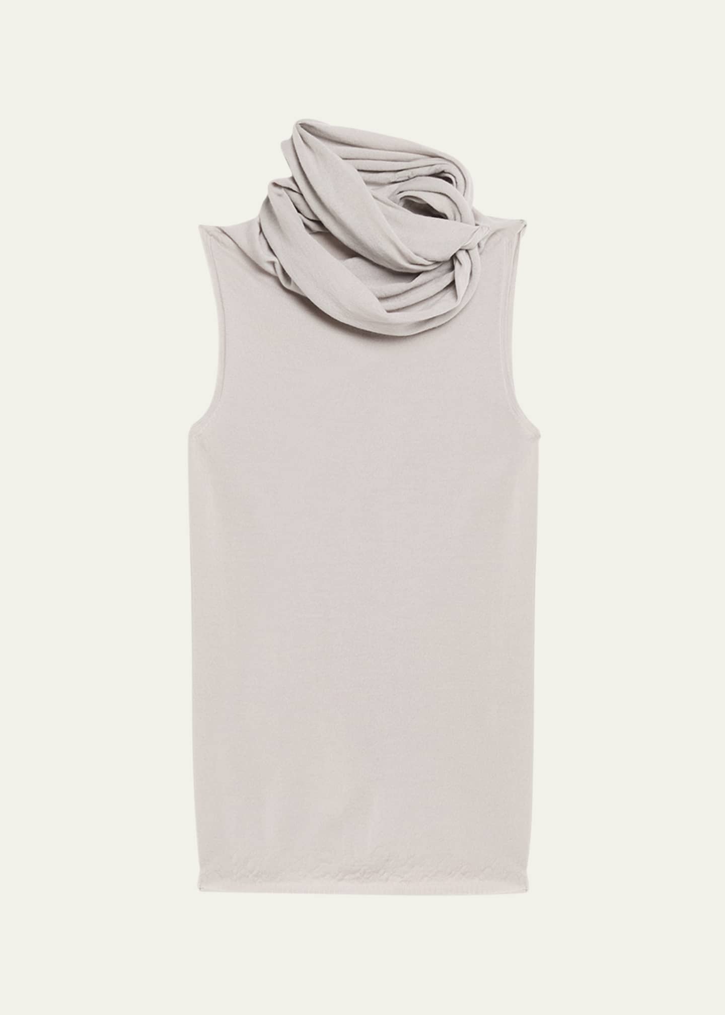 Rick Owens Twisted Cowl-Neck Sleeveless Top - Bergdorf Goodman