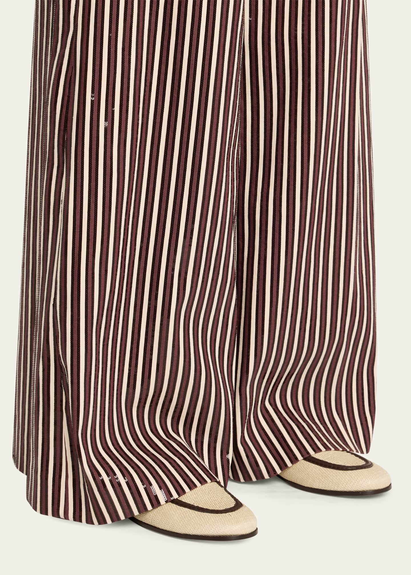 Brunello Cucinelli Micro Raffia and Leather Penny Loafers - Bergdorf ...